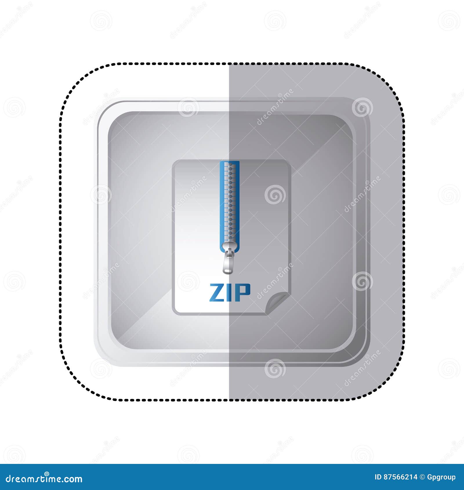 Sticker Silver Screen Chronometer Timer Counter Royalty-Free Cartoon ...