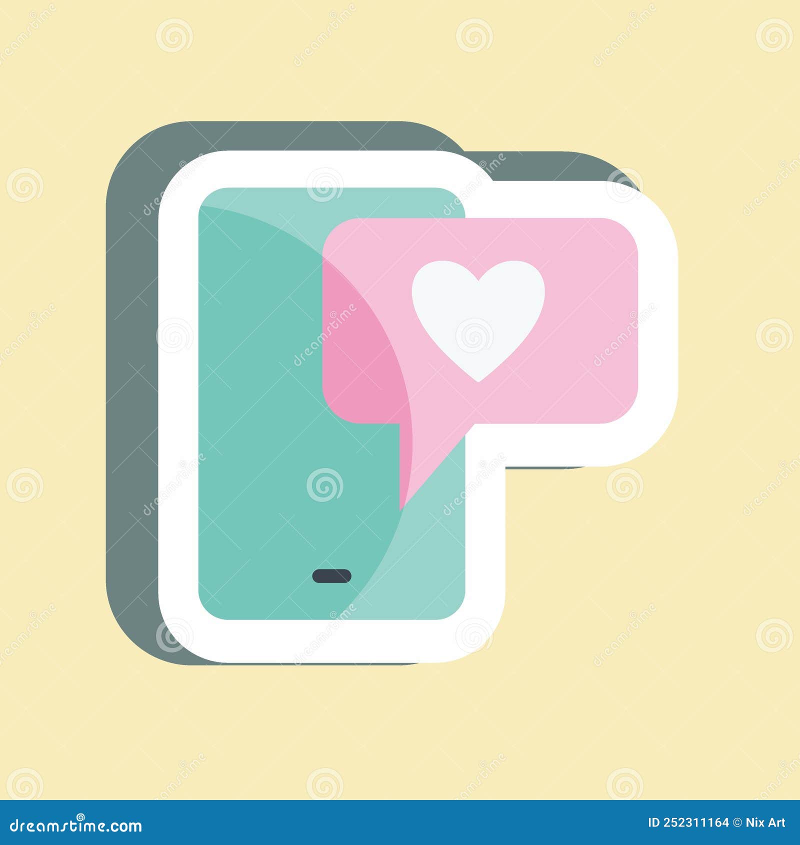 Sticker Social Media. Suitable for Feedback Symbol. Simple Design ...