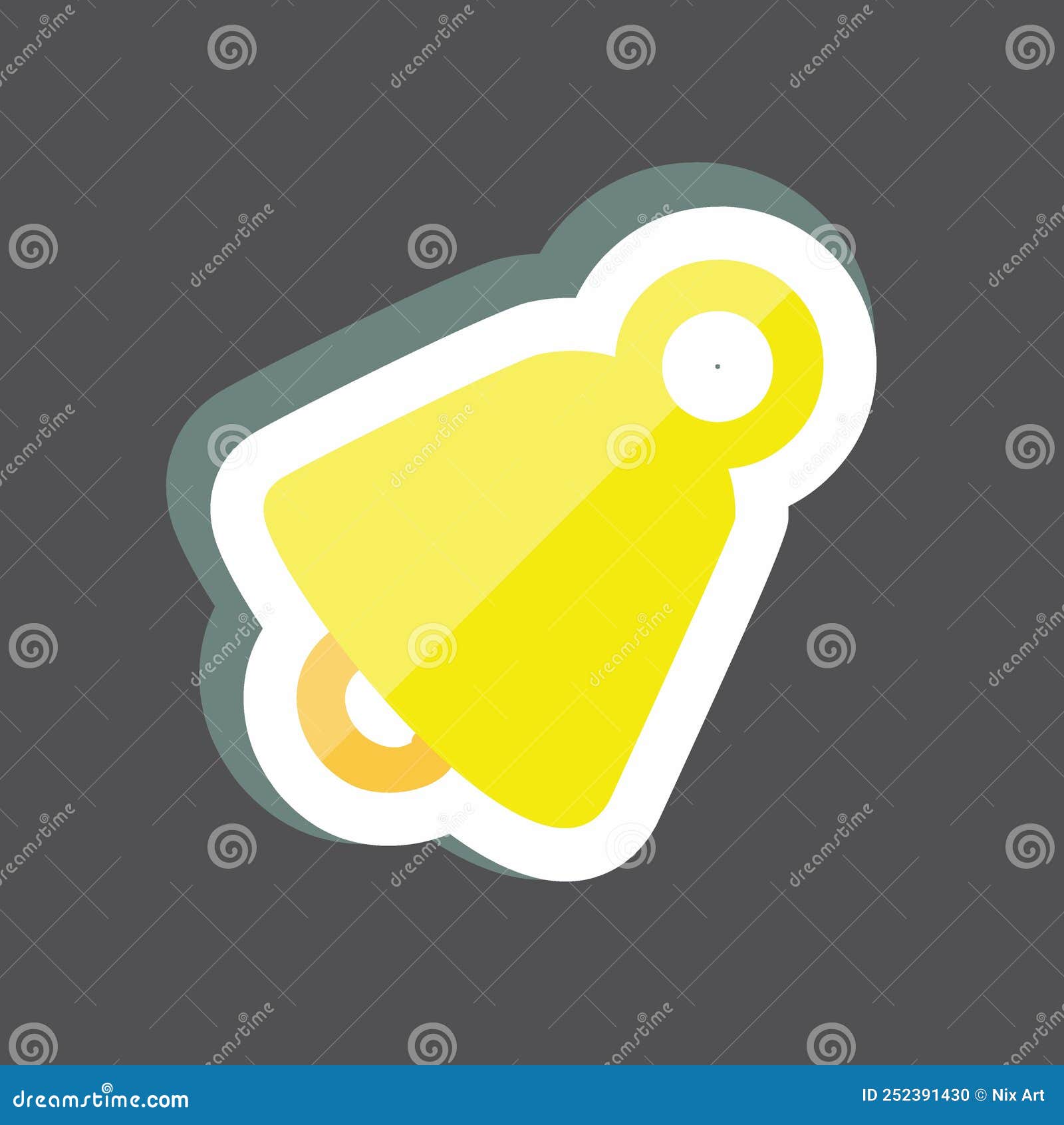 Sticker Sound Active. Suitable for Mobile Apps Symbol. Simple Design ...