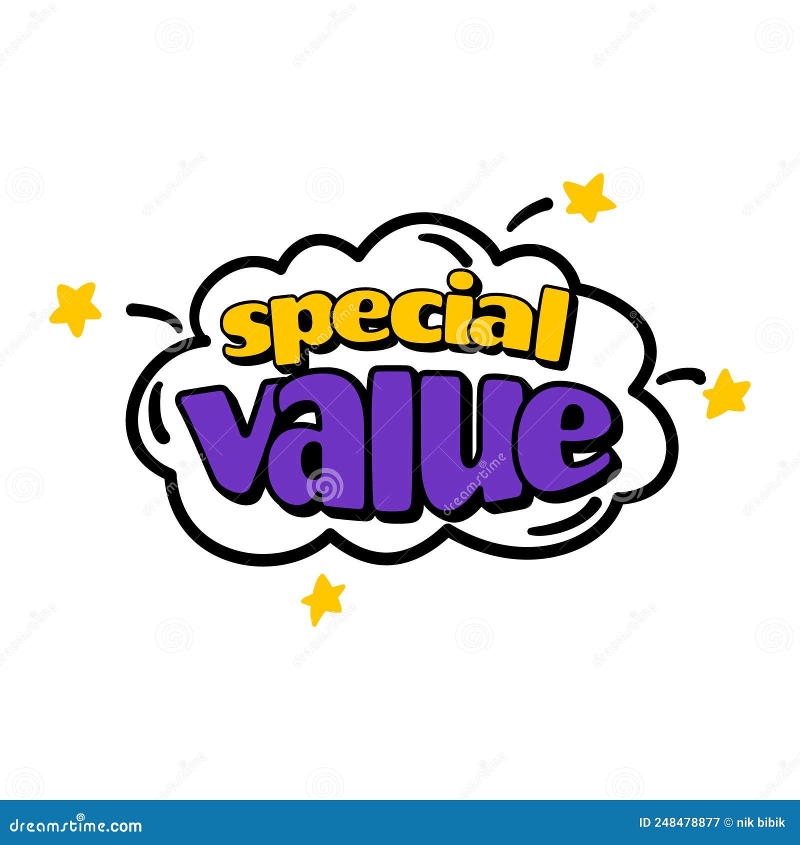 Sticker Special Value, Concept Discount Stock Vector - Illustration of ...