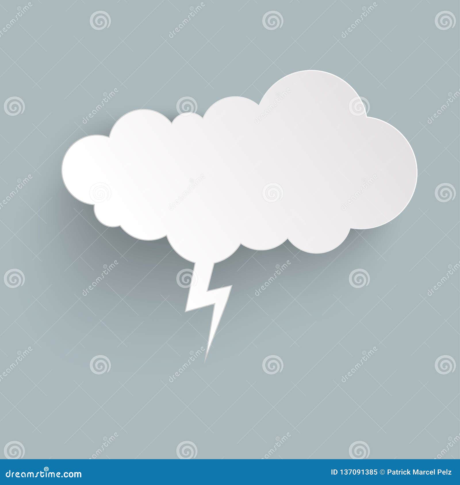 Sticker Speech Bubble with Shadow Stock Vector - Illustration of ...