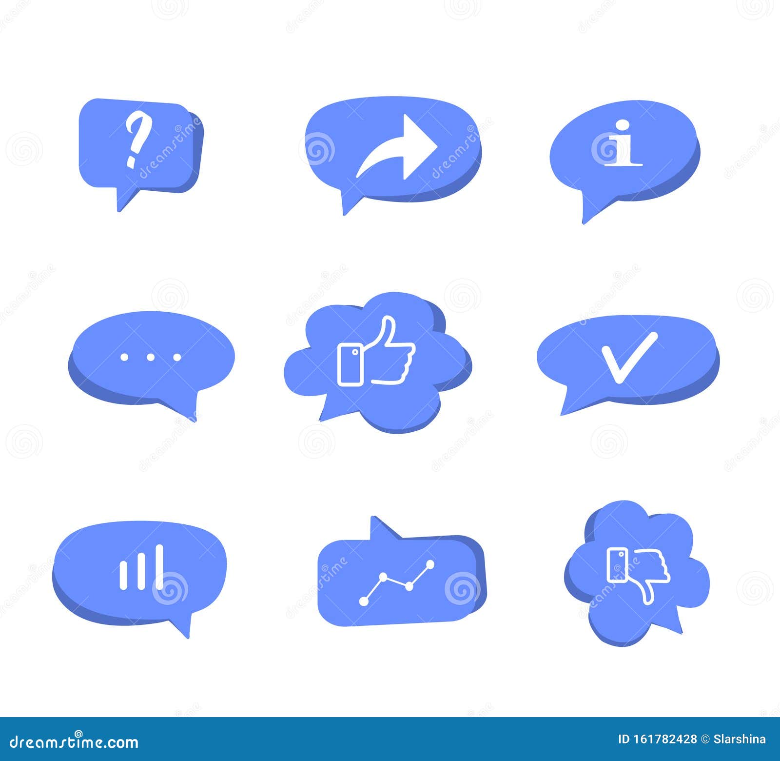 Callouts Set With Different Messages On White Background. Vector ...