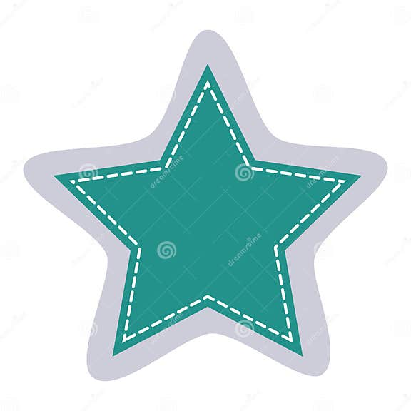 Sticker Star Shape Frame Callout Dialogue Stock Illustration ...