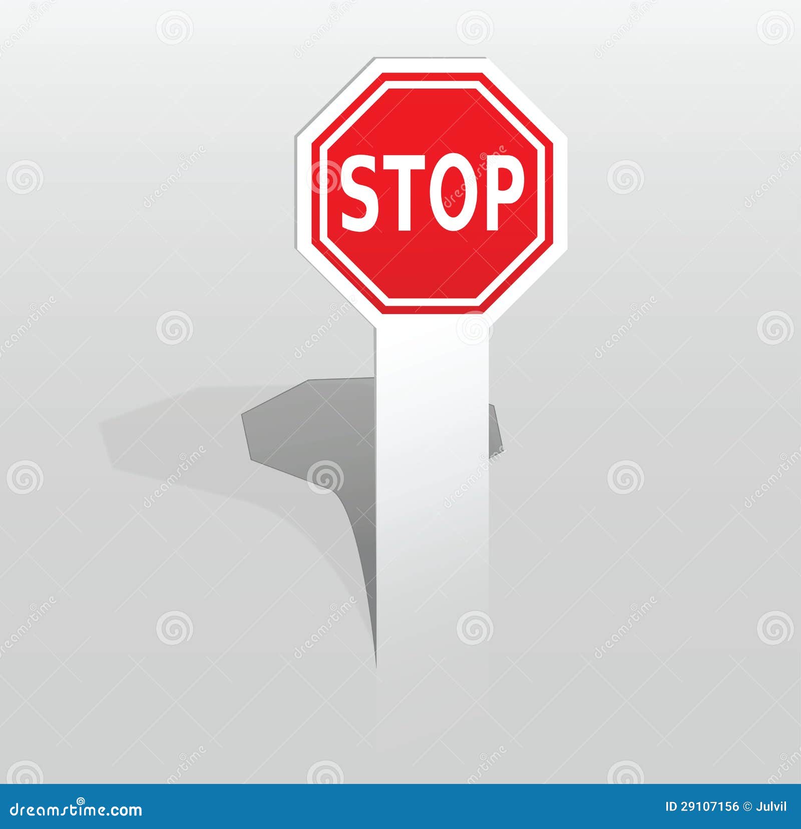 Sticker with stop sign stock vector. Illustration of sticker - 29107156