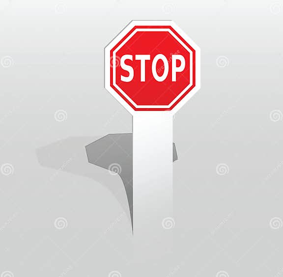 Sticker with stop sign stock vector. Illustration of sticker - 29107156