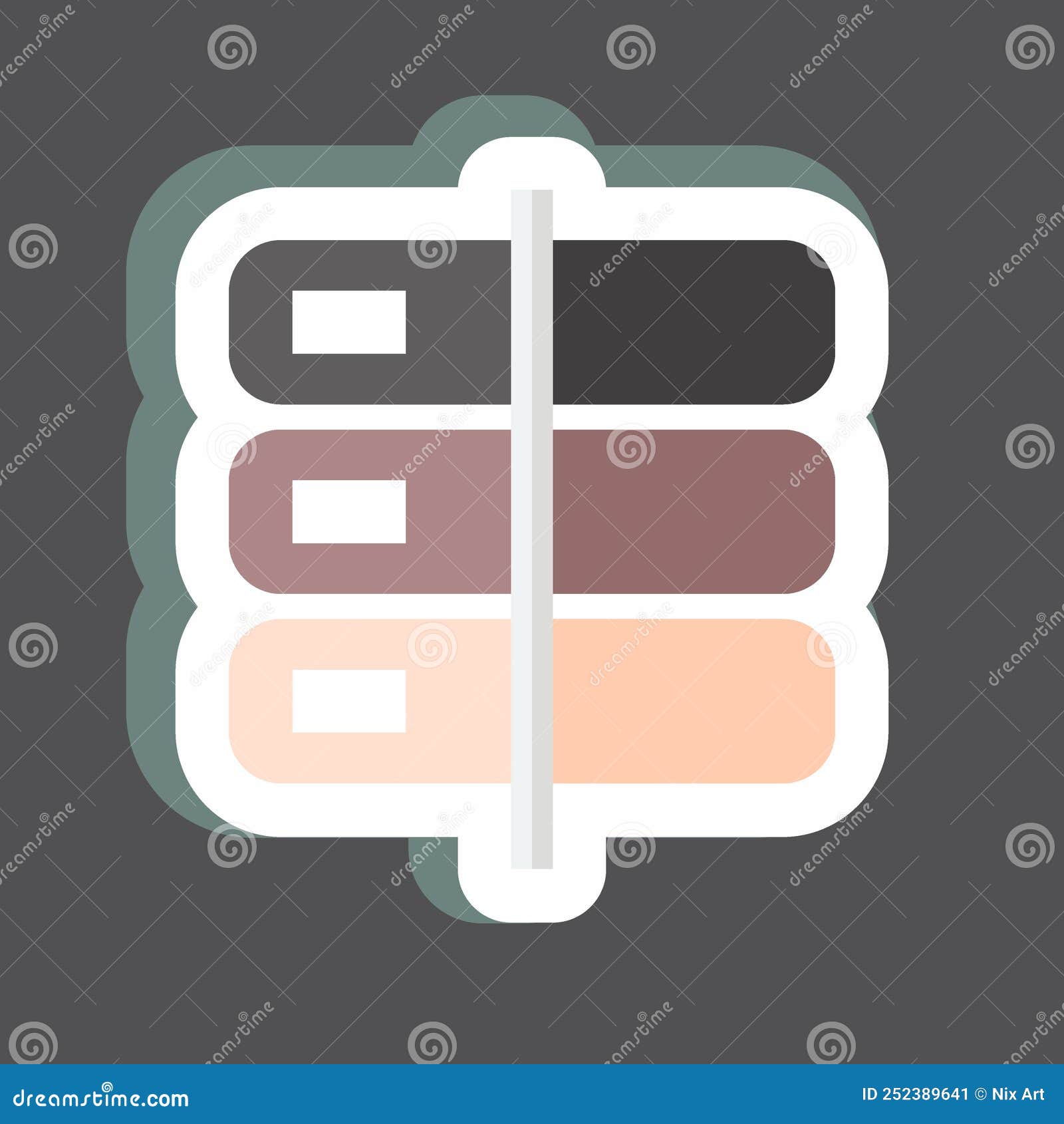 Sticker Storage. Suitable for Mobile Apps Symbol. Simple Design ...