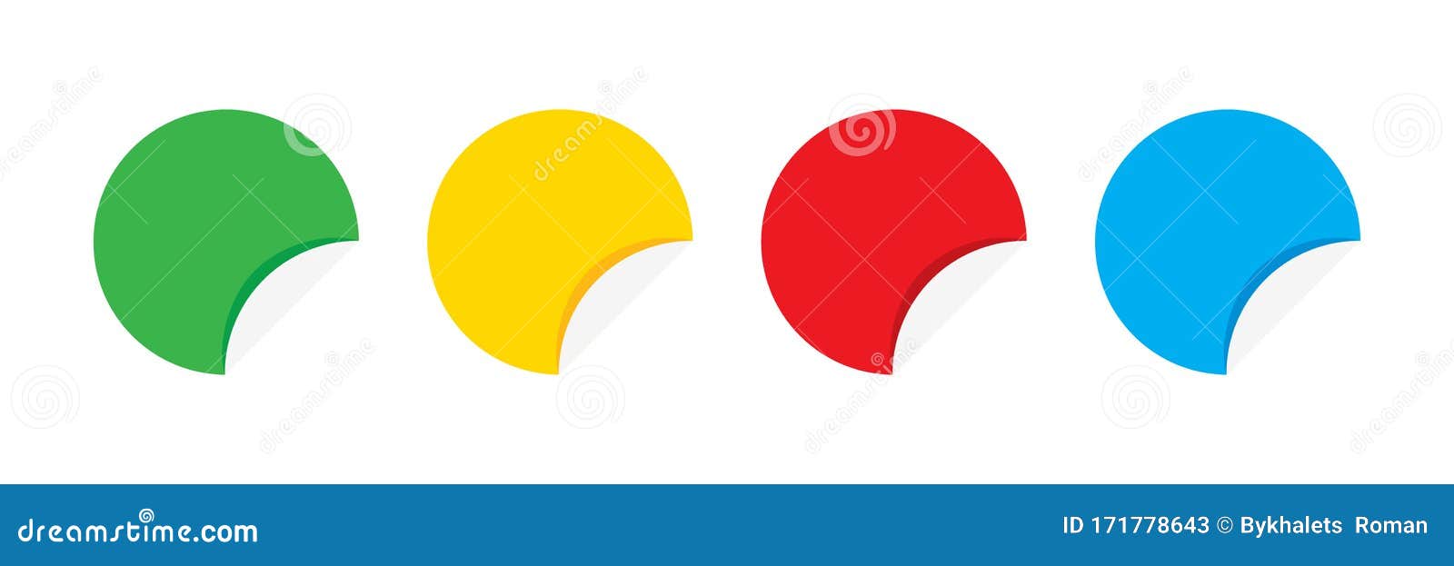 Sticker Tag Colored in Flat Design. Vector Isolated Illustration. Post ...