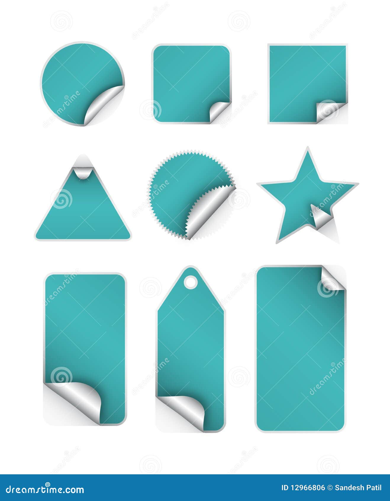 Sticker Tags with border stock vector. Illustration of information ...