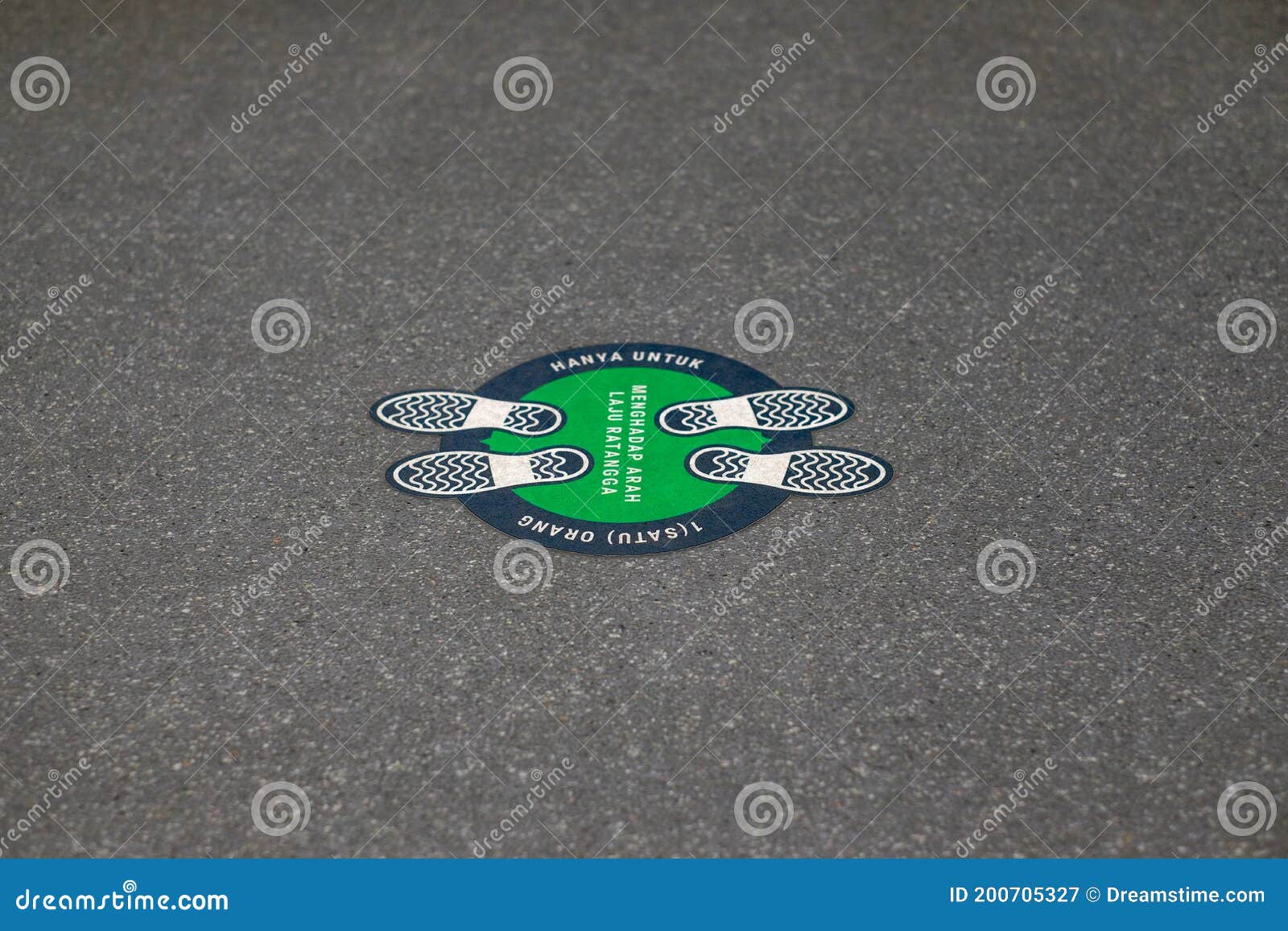 Sticker at MRT Train floor stock image. Image of award - 200705327