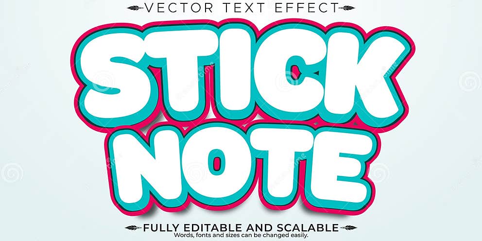 Chunk Text Effect, Editable Modern and Poster Text Style Stock Vector ...