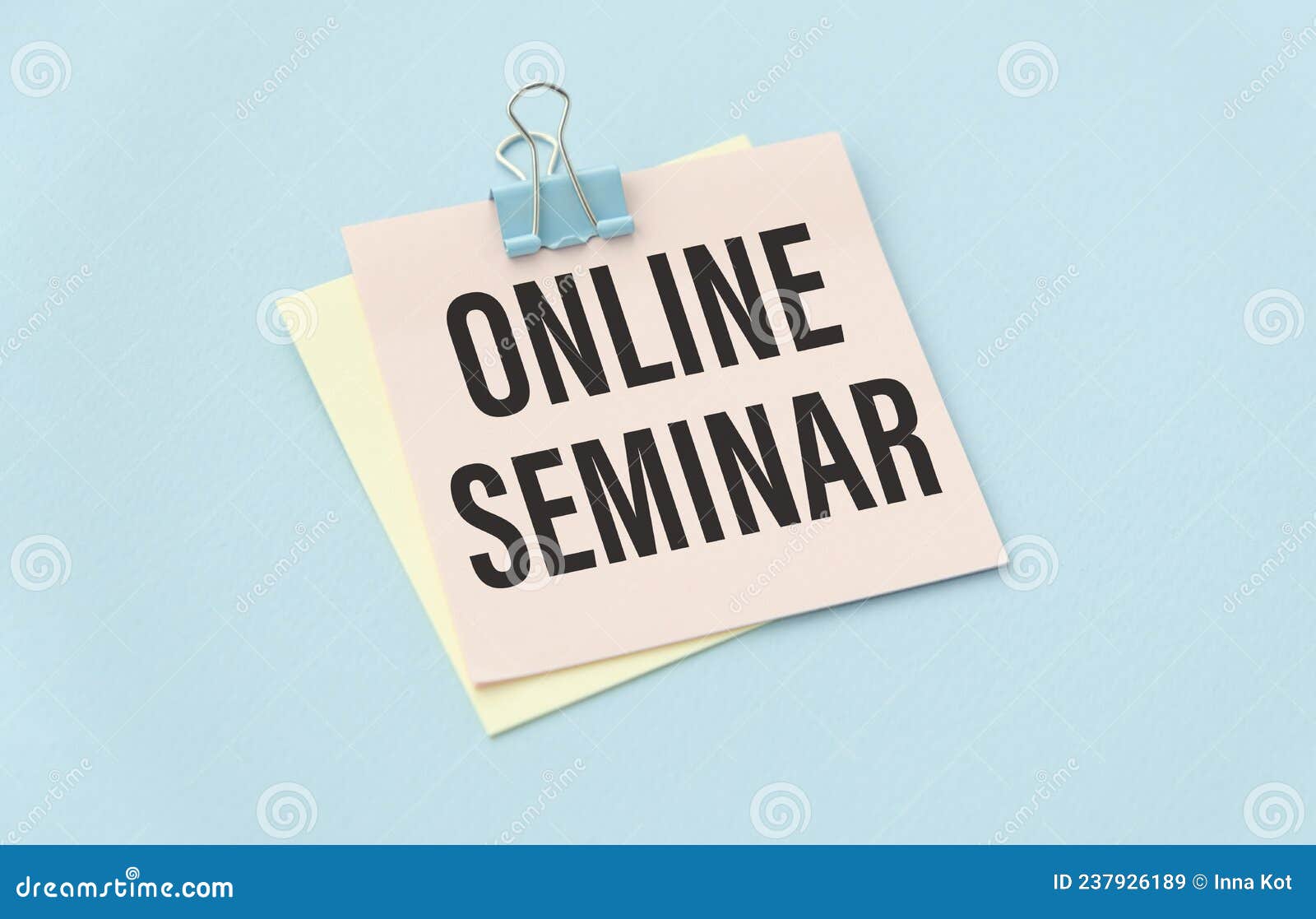 Sticker with the Text ONLINE SEMINAR Stock Image - Image of study ...