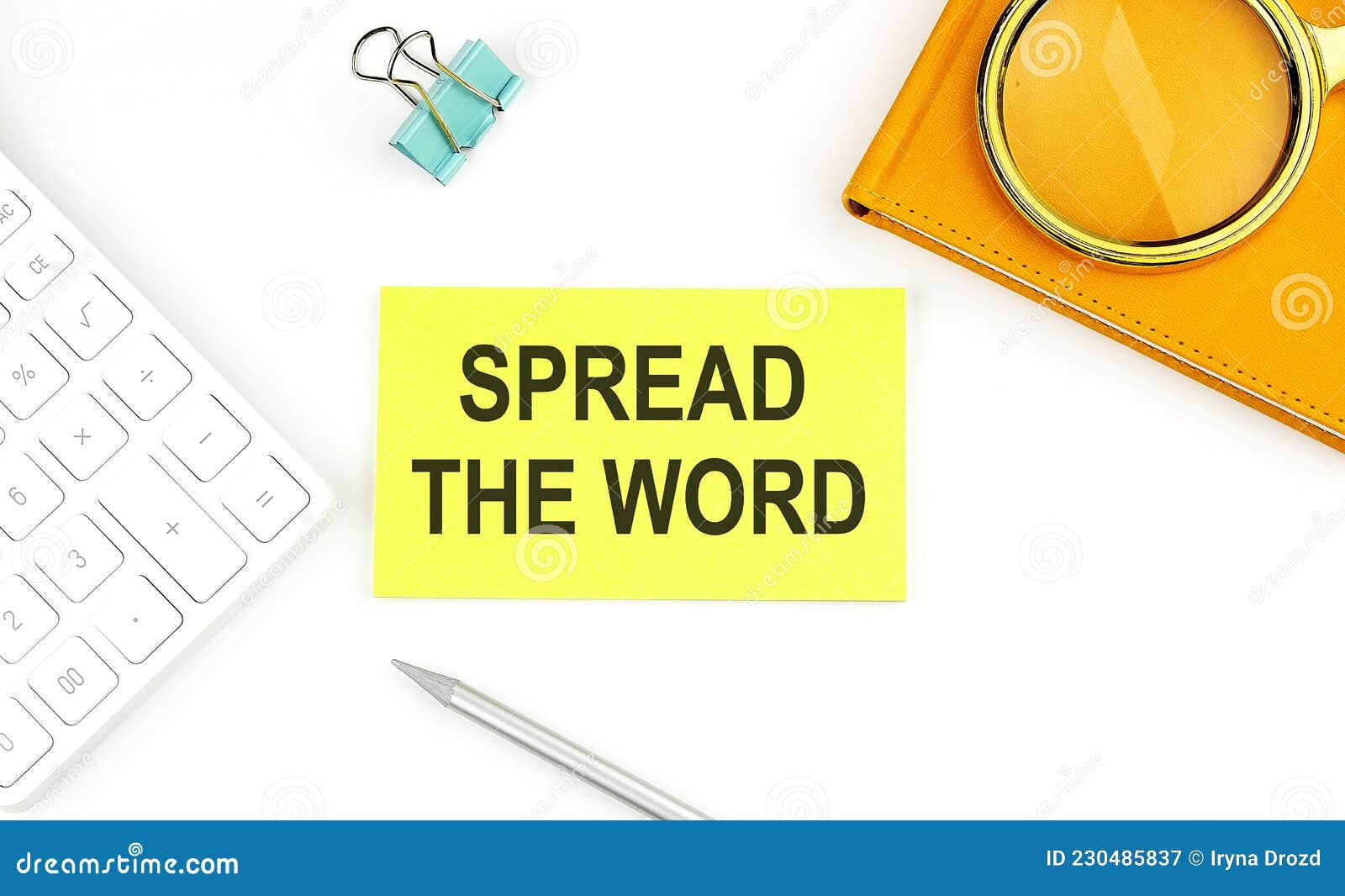 Sticker with the Text SPREAD the WORD on White Background, Near ...