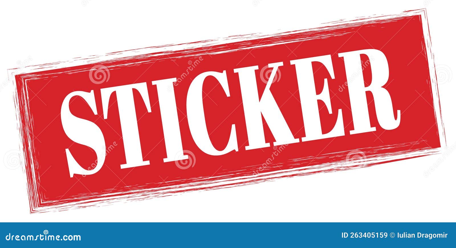 STICKER Text Written on Red Stamp Sign Stock Image - Image of banner ...