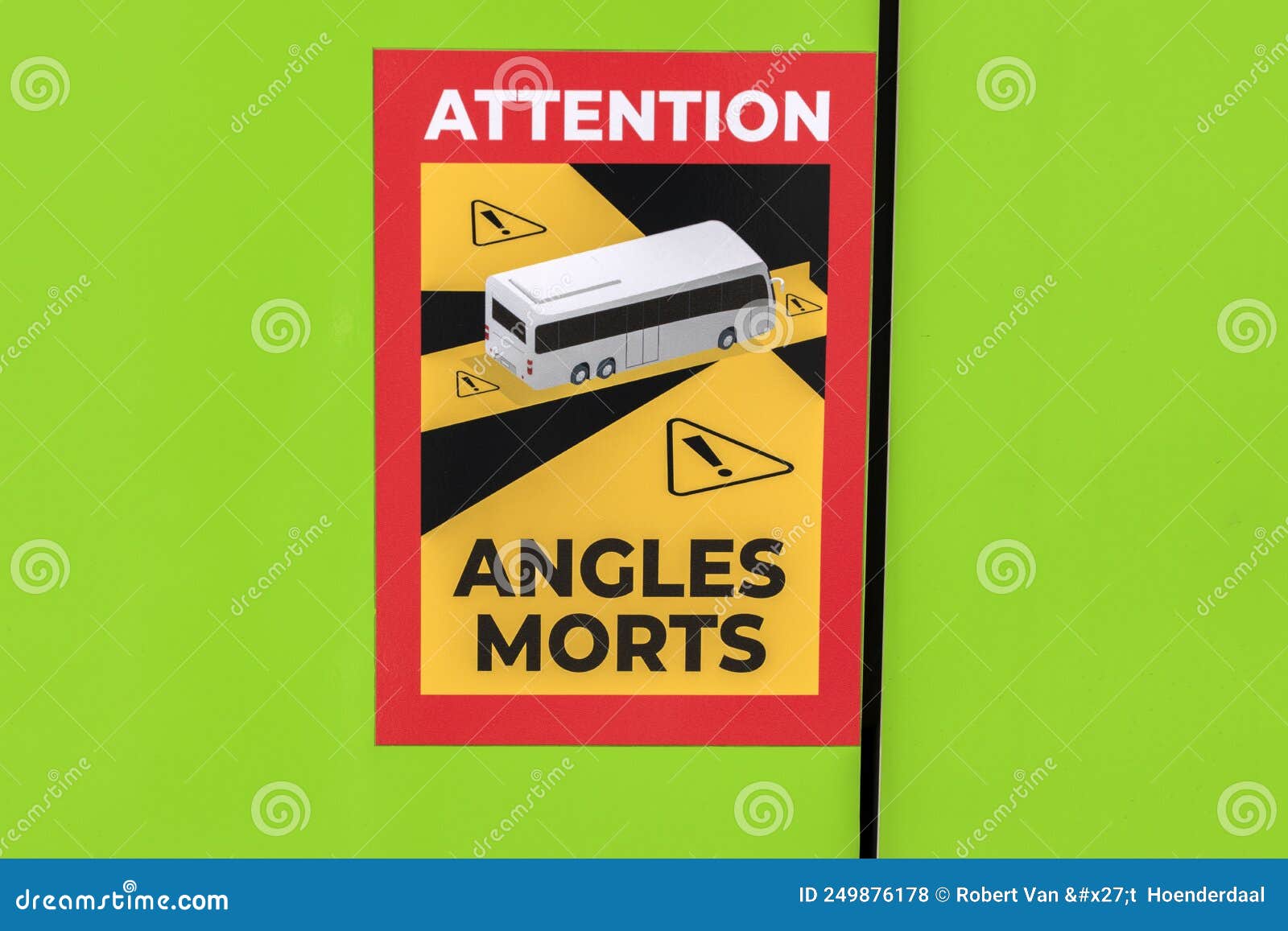 Sticker on a Truck Dead Angle at Amsterdam the Netherlands 30-1-2022 ...