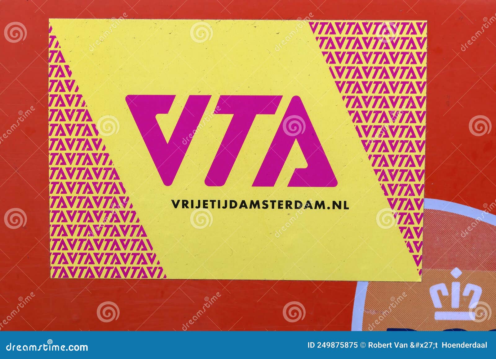 Sticker VTA Also Named Free Time Amsterdam at Amsterdam the Netherlands ...