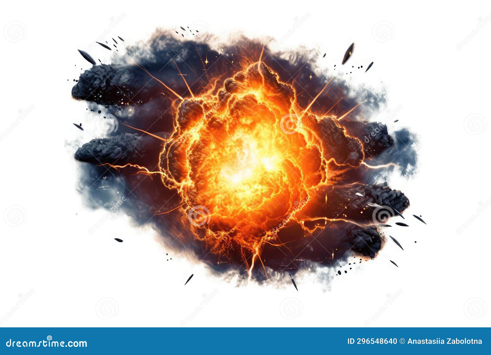 Sticker on White Background Supernova an Explosive Event Marking the ...