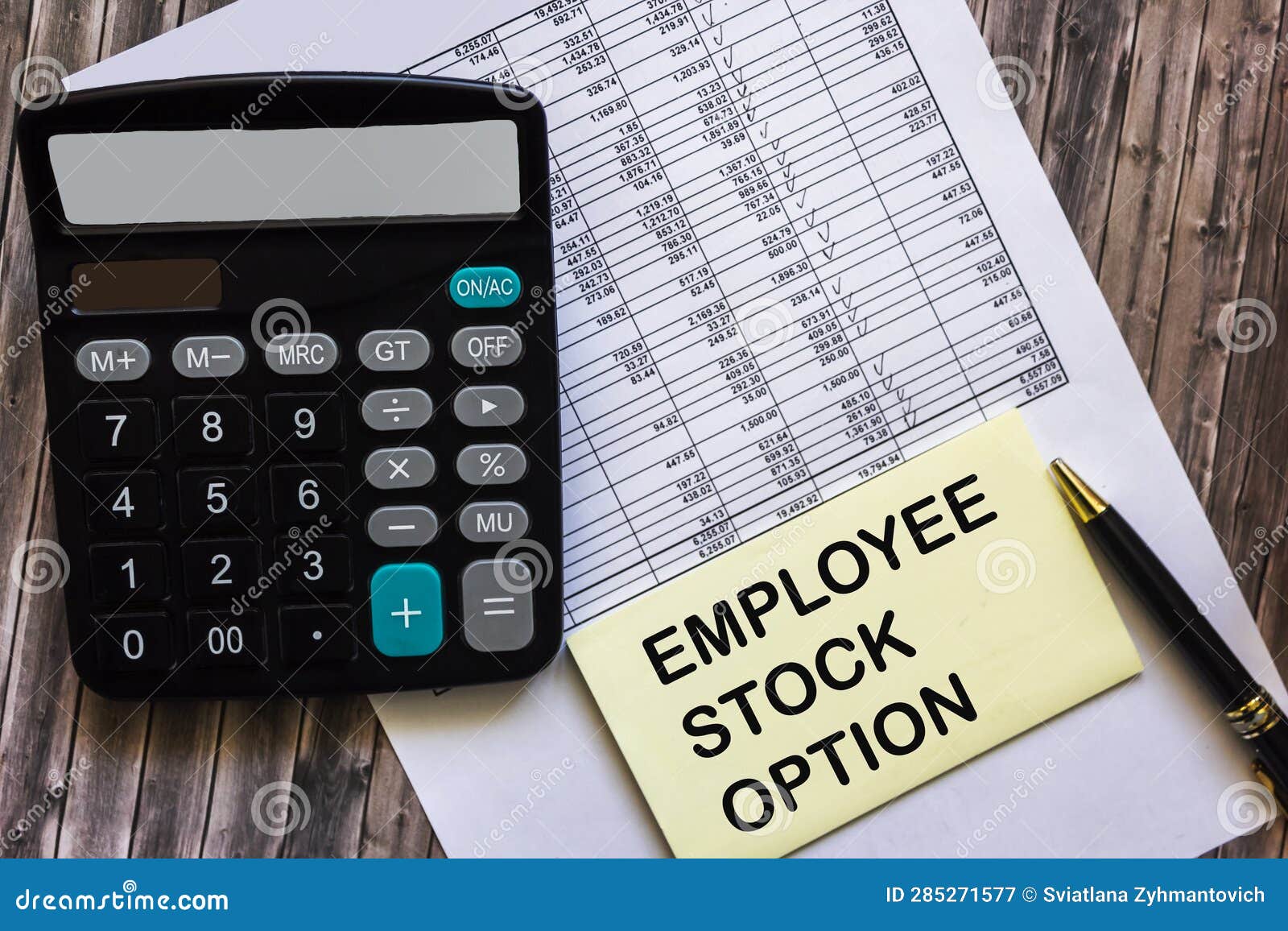 Sticker with the Words Share Option for Employees. Business Concept ...