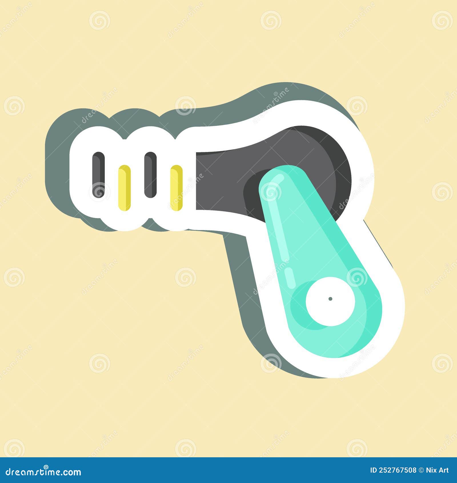 Sticker Zipper. Suitable for Education Symbol. Simple Design Editable ...