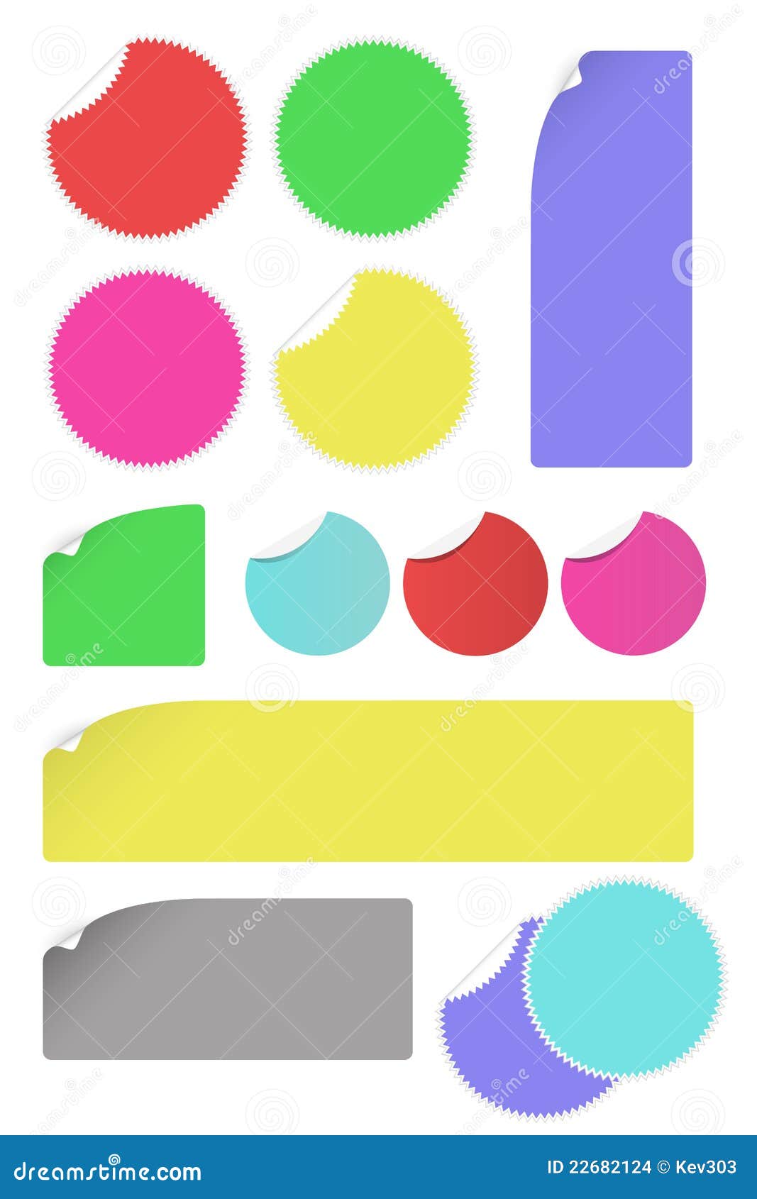 Stickers stock vector. Illustration of peel, purple, star - 22682124