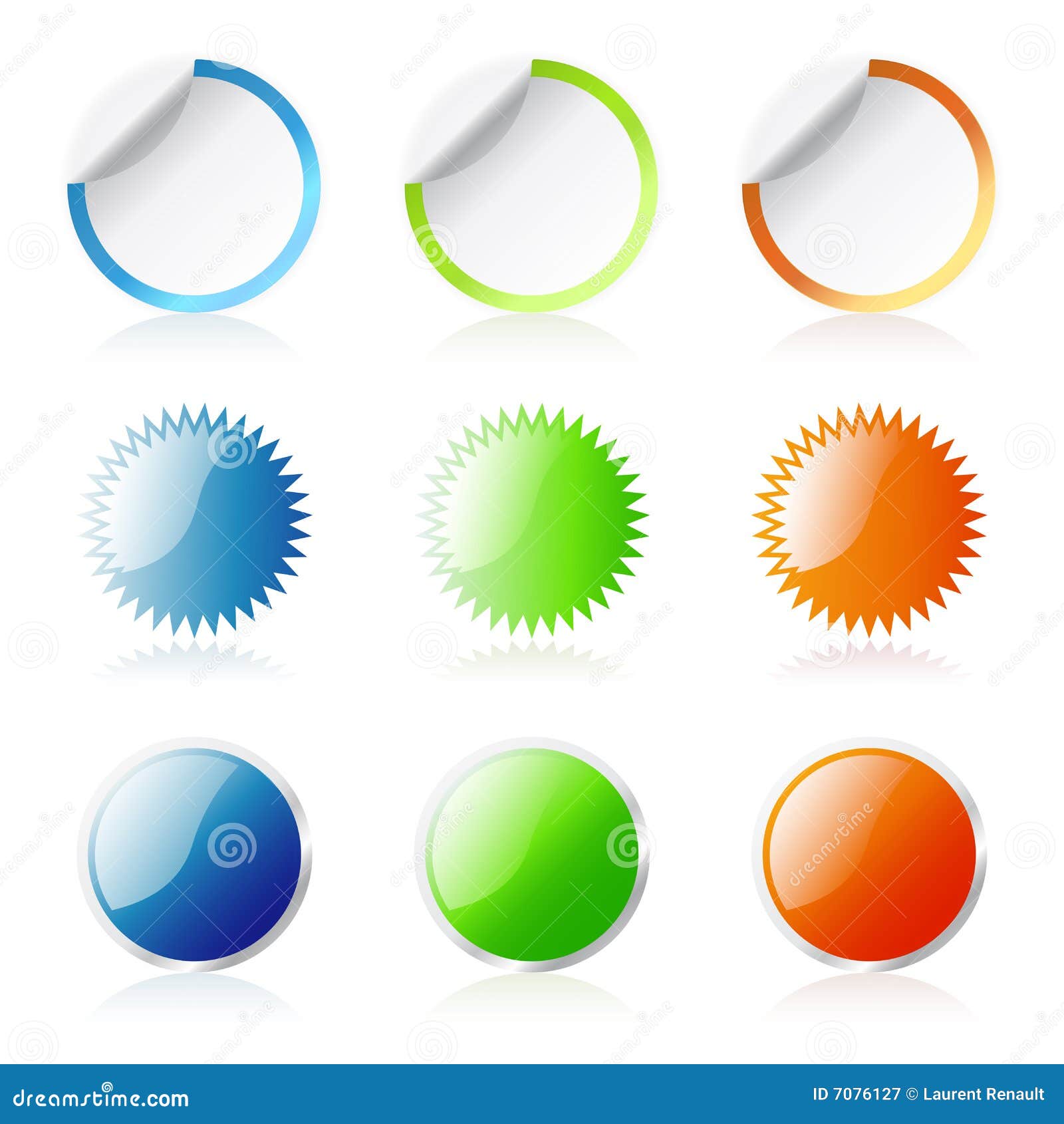 Stickers stock illustration. Illustration of color, icon - 7076127
