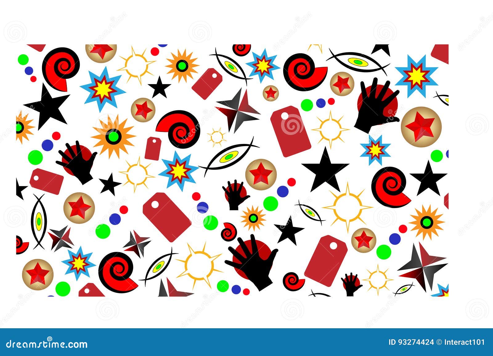Stickers for the Background and Cover Stock Vector - Illustration of ...
