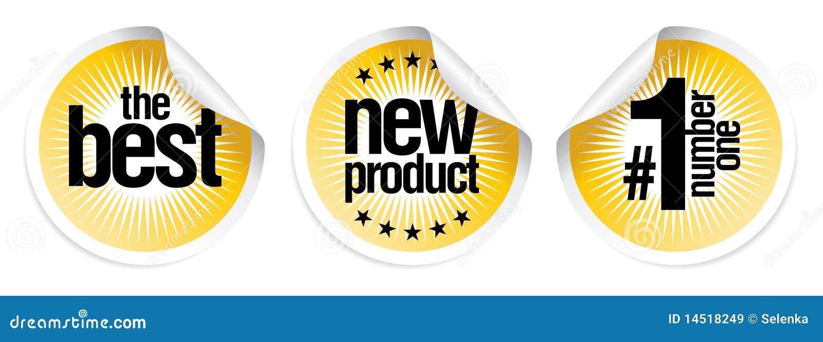 Stickers for Best New Products Stock Vector - Illustration of product ...