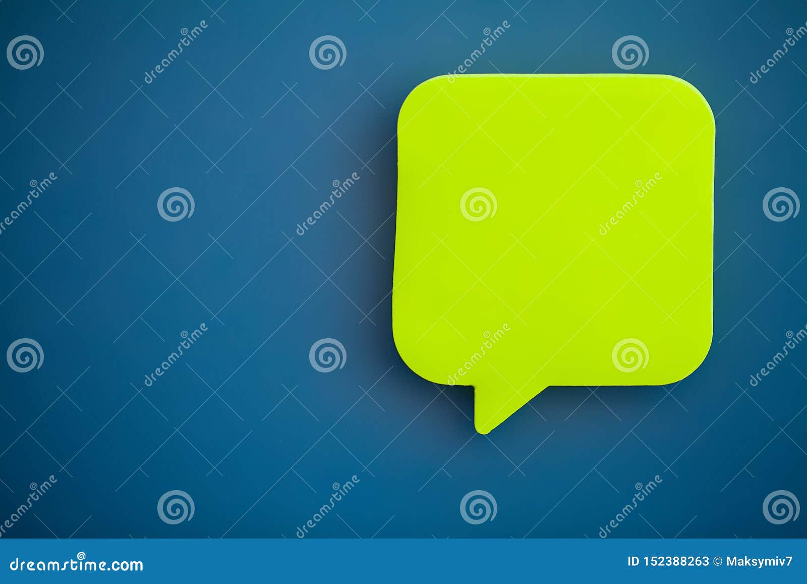 Stickers on Blue Wall. Empty Space for Text Stock Image - Image of memo ...