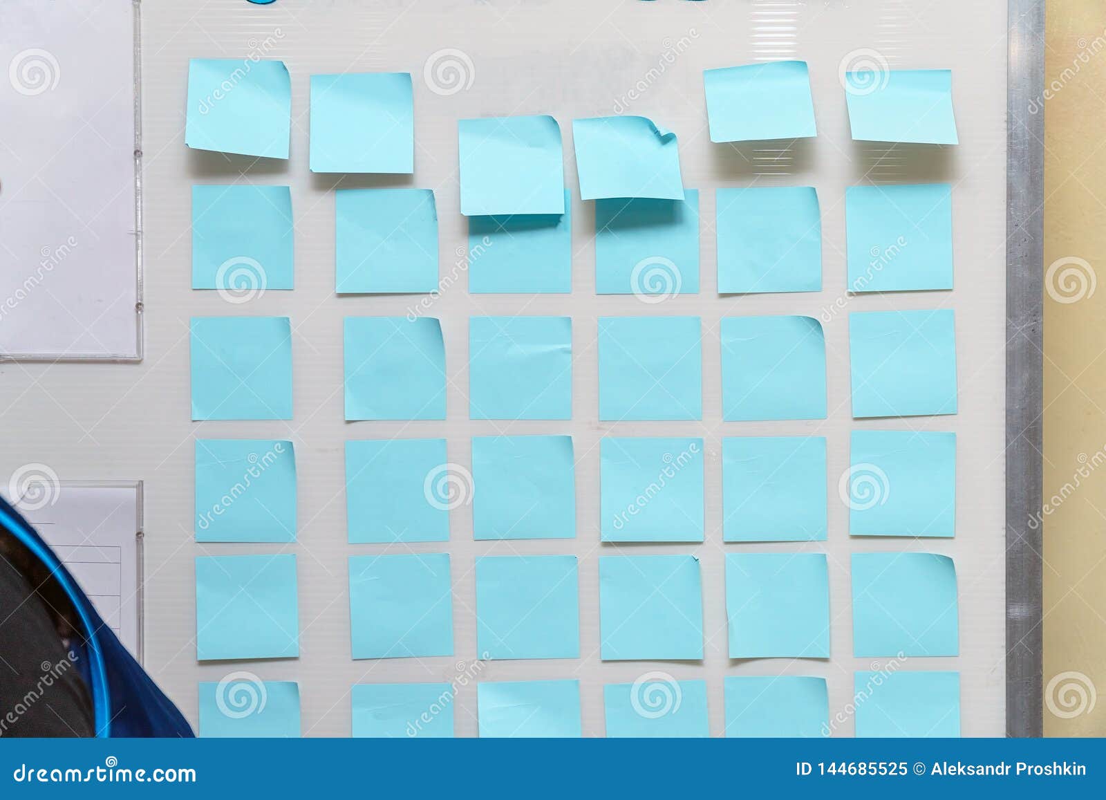 Stickers on the Bulletin Board Stock Image - Image of message, board ...