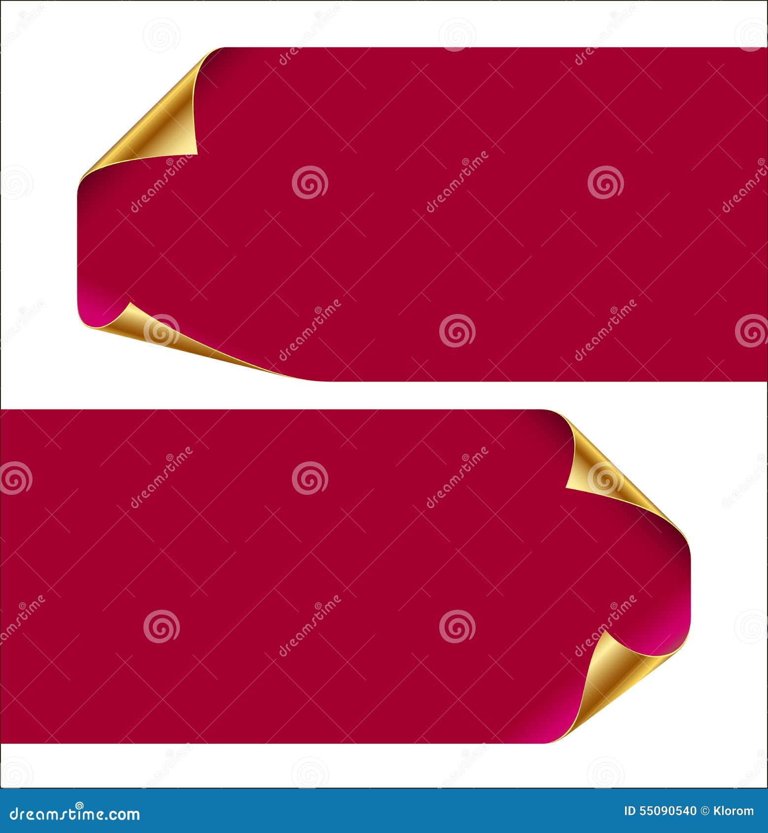 Stickers with corners stock vector. Illustration of stickers - 55090540