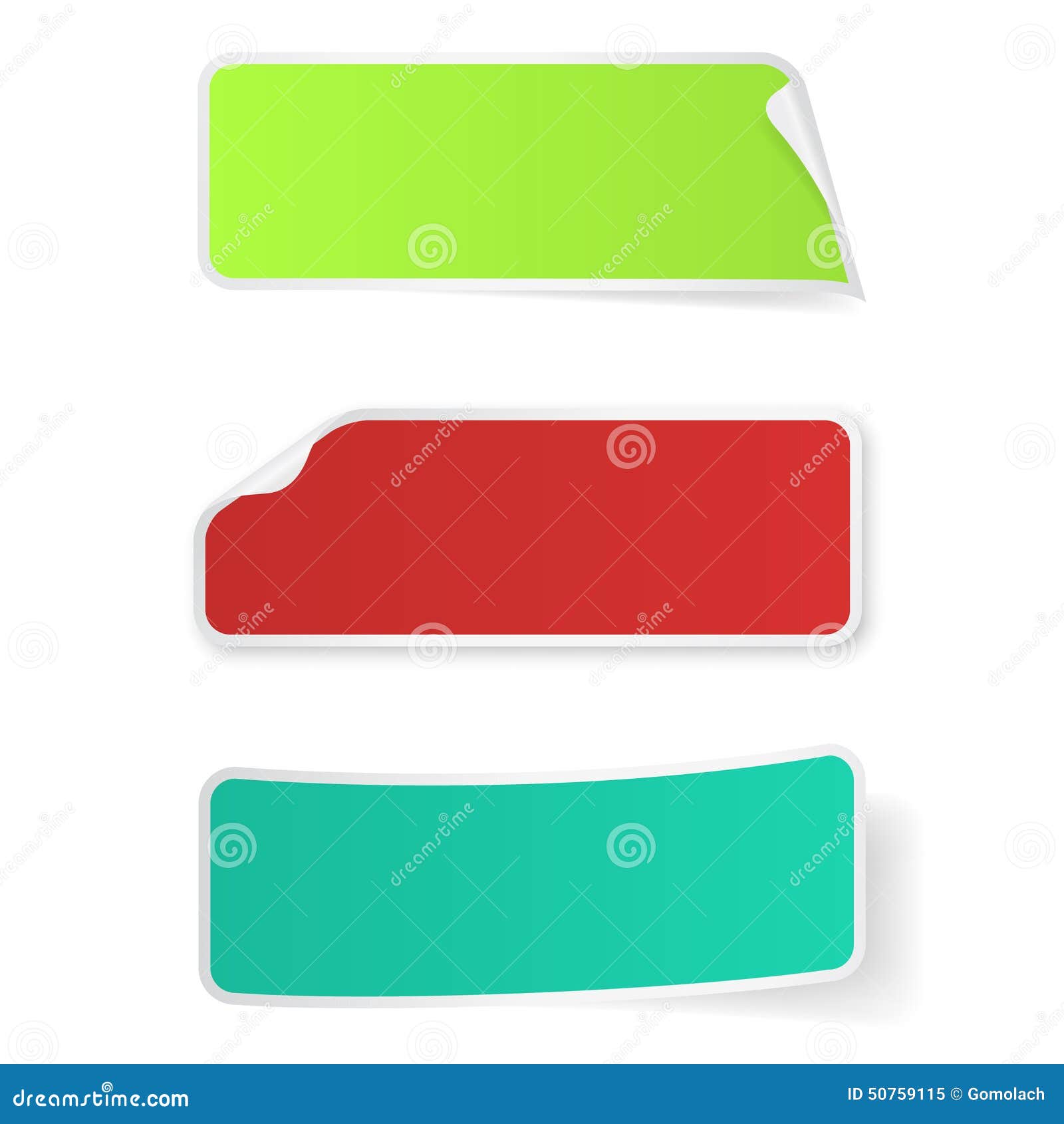 Stickers Label Isolated On White Background Stock Vector - Illustration ...