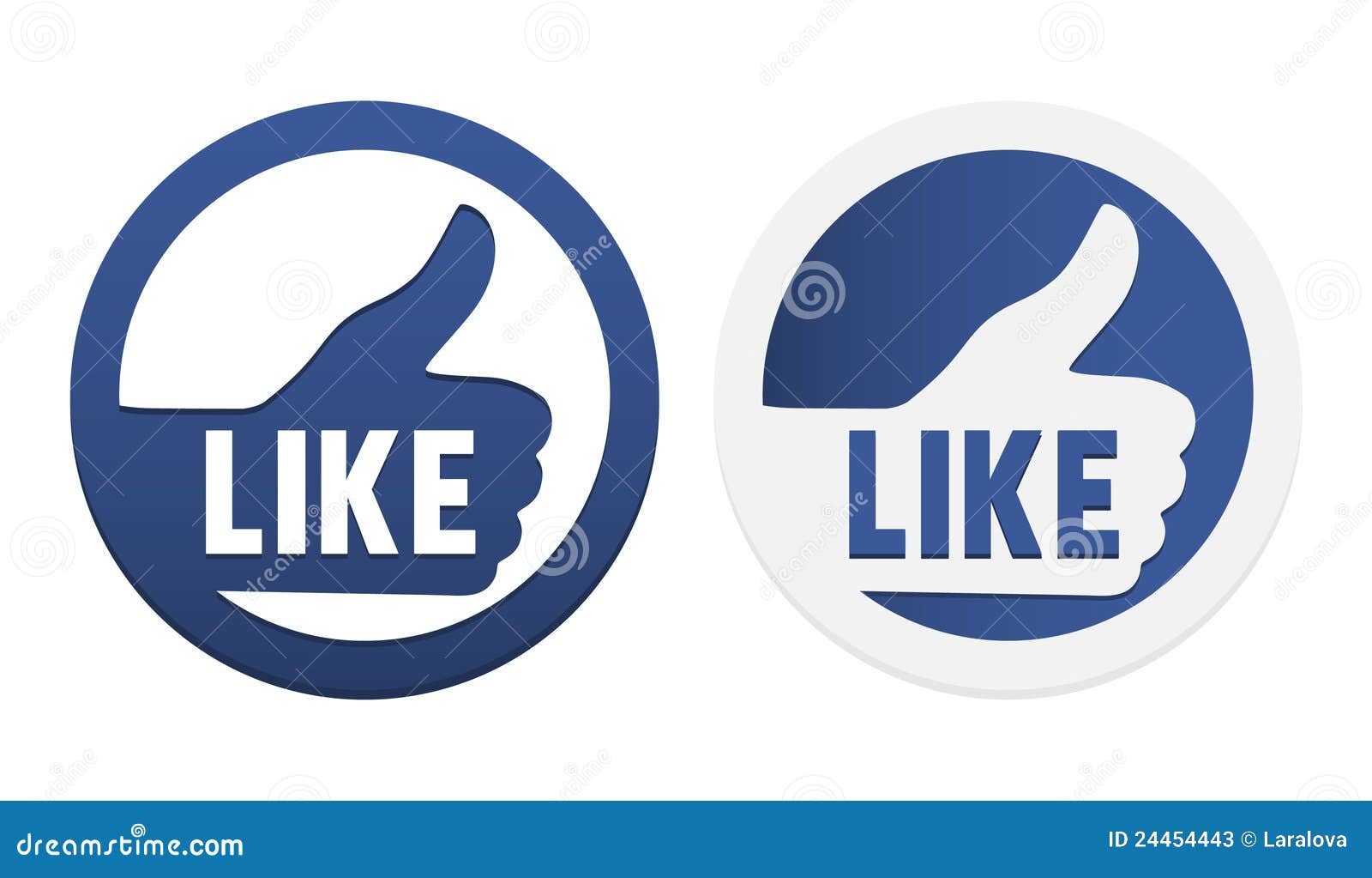 Stickers with Like stock vector. Illustration of networking - 24454443