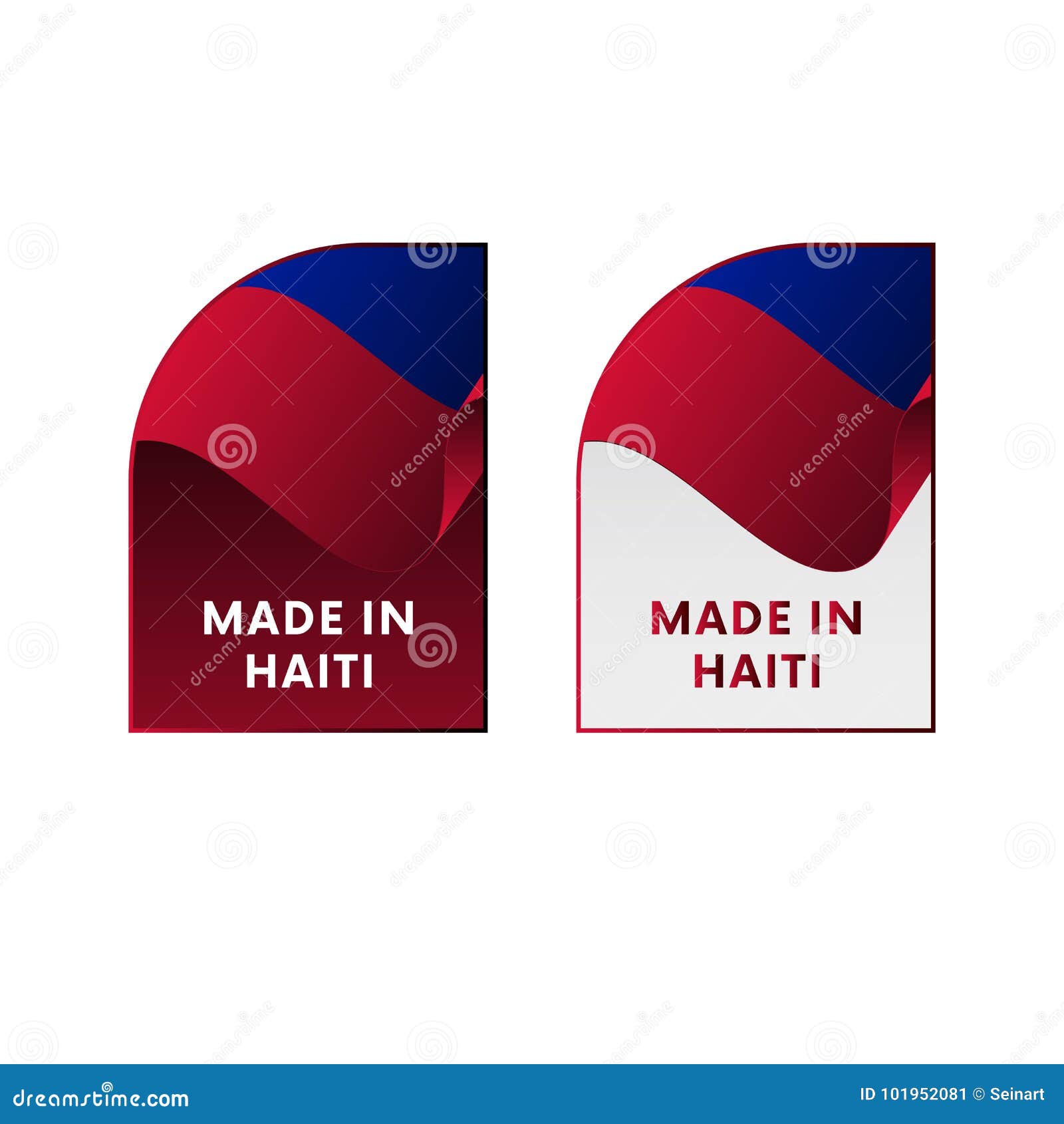 Stickers Made in Haiti. Vector Illustration. Stock Illustration ...