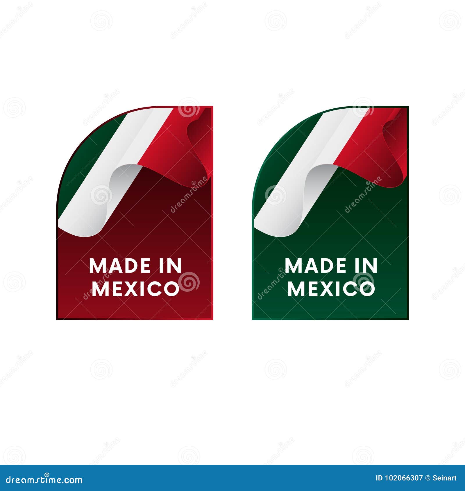 Stickers Made in Mexico. Vector Illustration. Stock Illustration ...