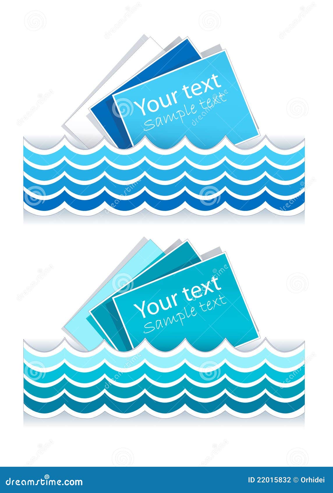 Stickers in marine style stock vector. Illustration of idea - 22015832
