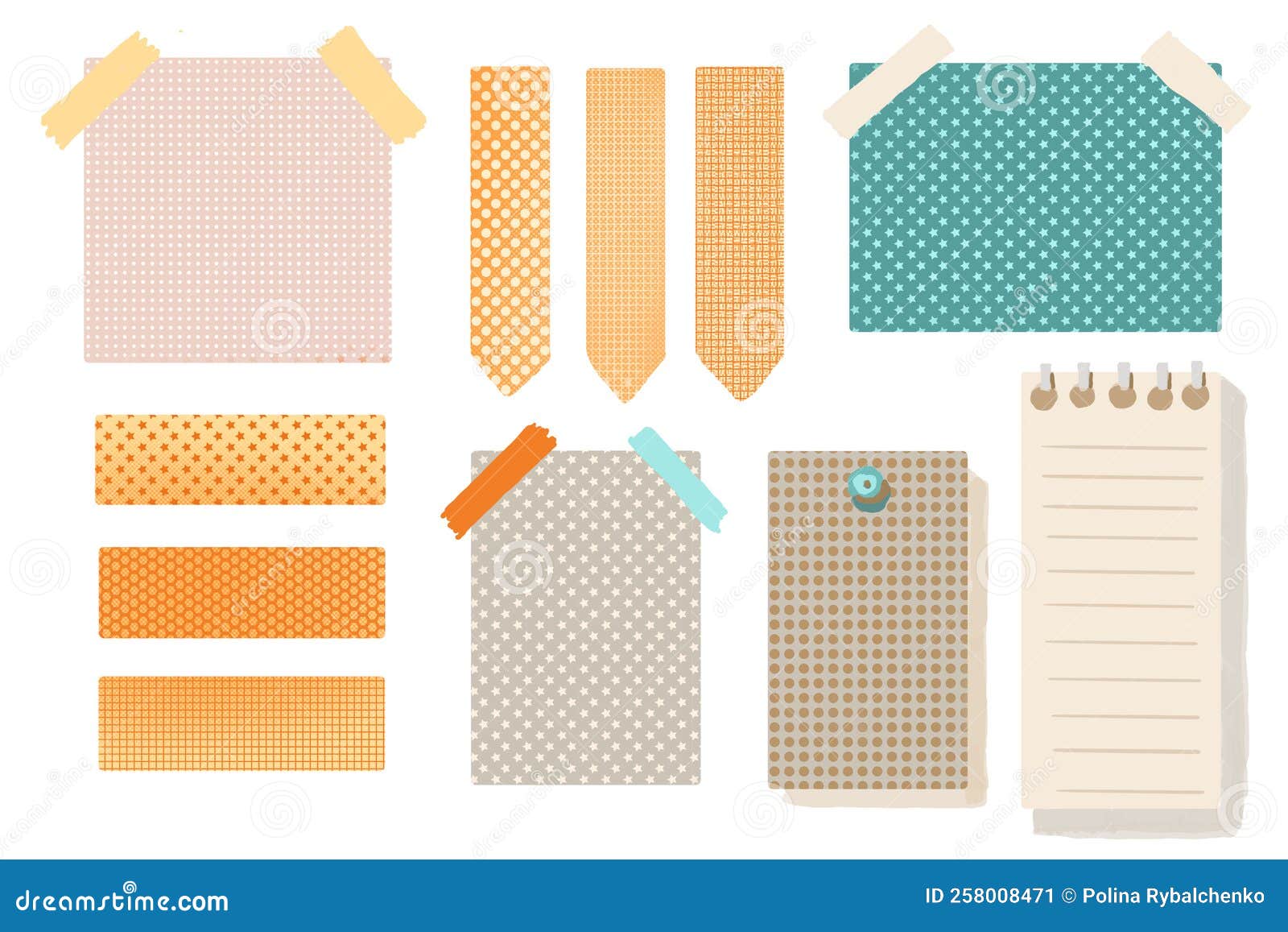 Stickers, Notes Scotch To Du Sheets Notes Bulet Journal Drawn By Hand ...