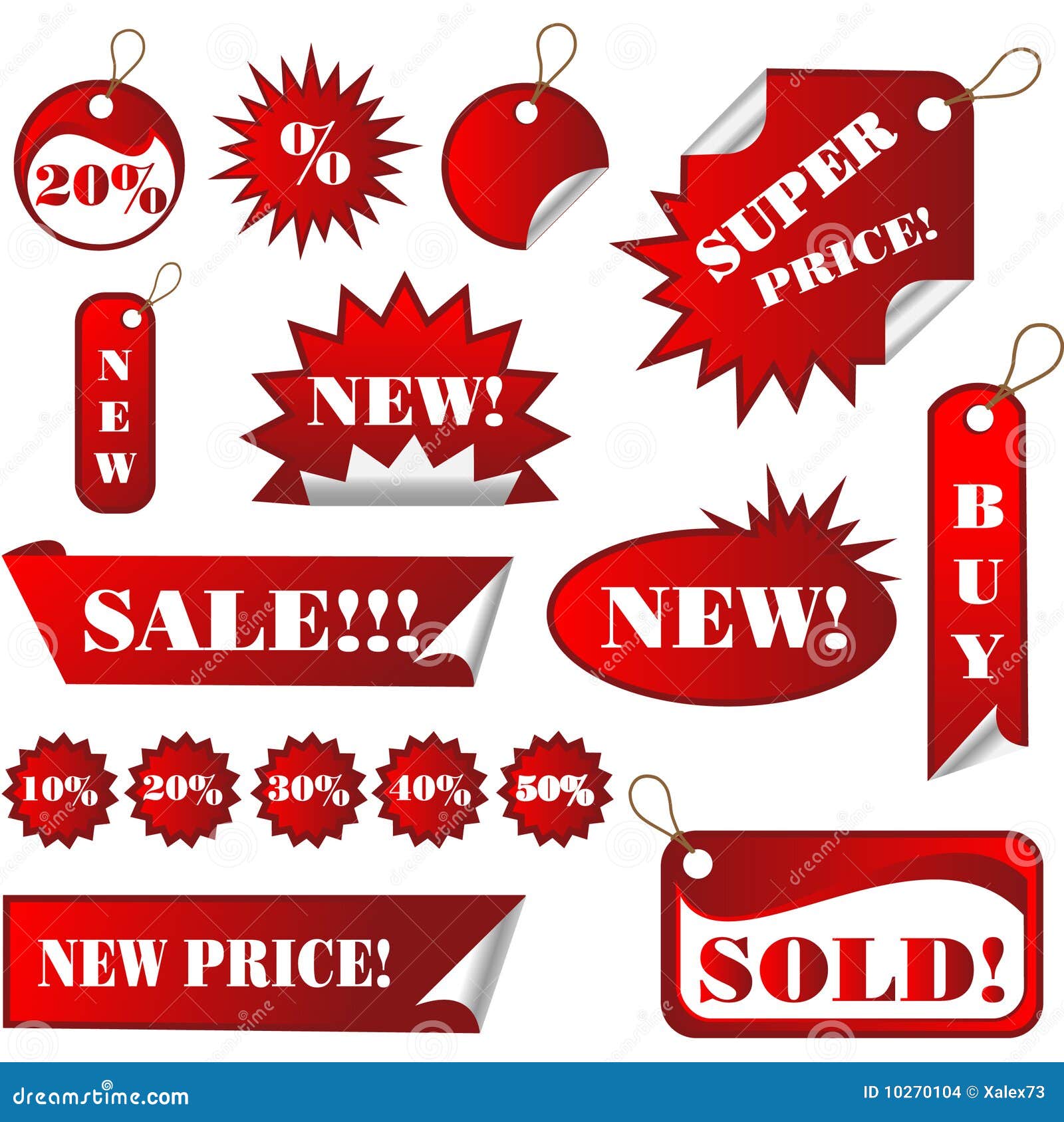 Stickers and Sales Tags stock vector. Illustration of message - 10270104