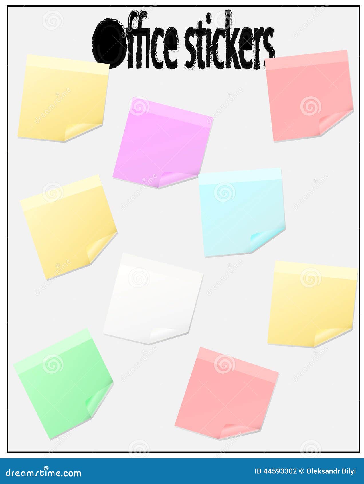 Stickers stock vector. Illustration of pink, group, icon - 44593302