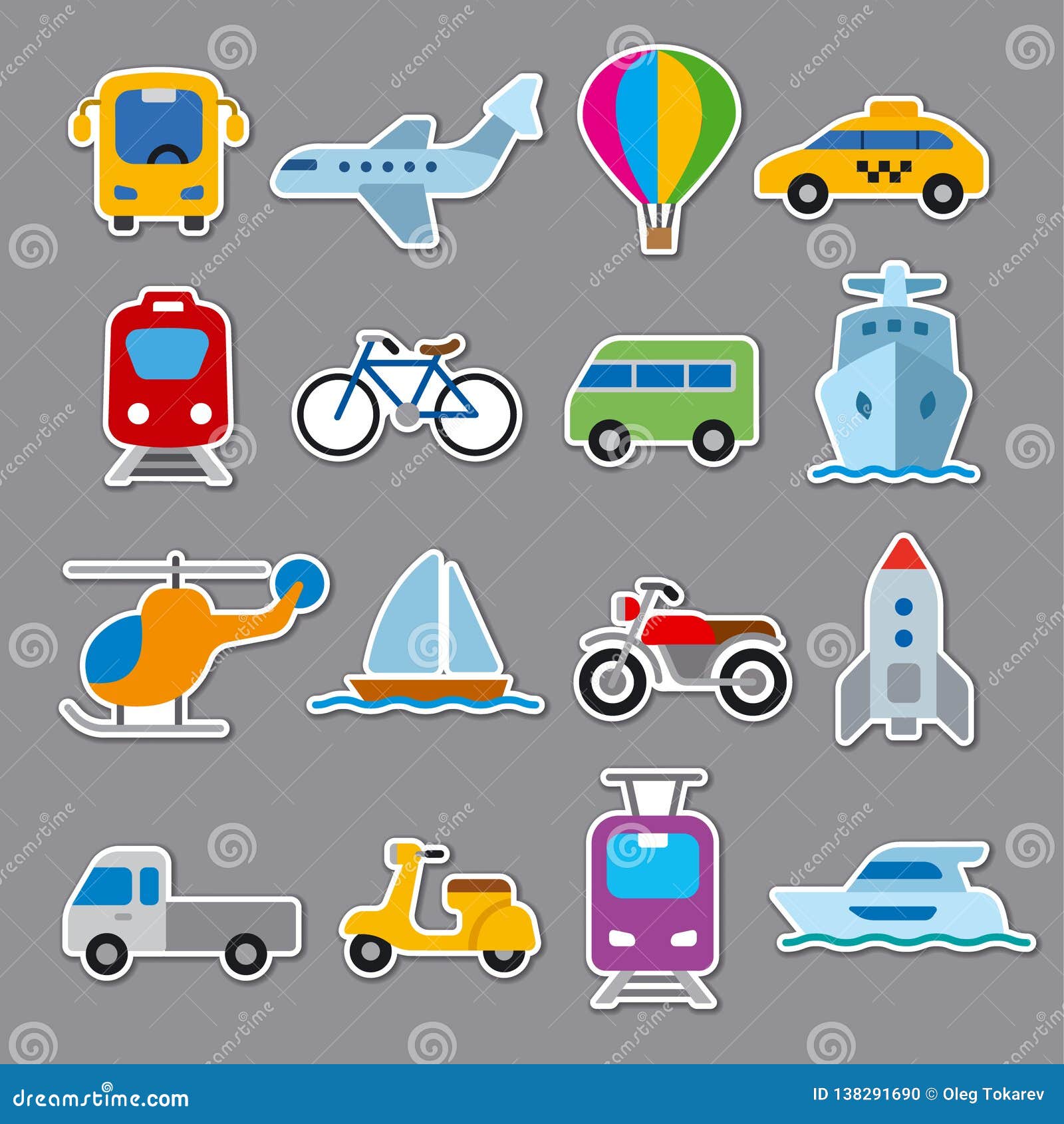 Stickers of transport stock vector. Illustration of tour - 138291690 Stickers of transport stock vector. Illustration of tour - 138291690