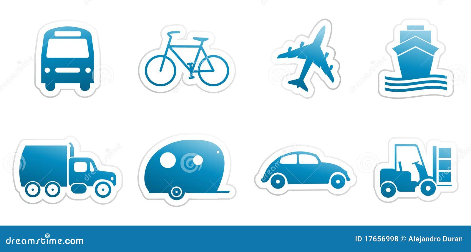 Stickers transportation stock vector. Illustration of design - 17656998