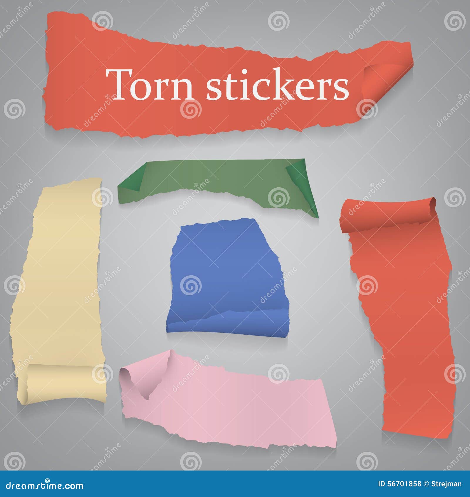 Stickers stock vector. Illustration of sticky, template - 56701858