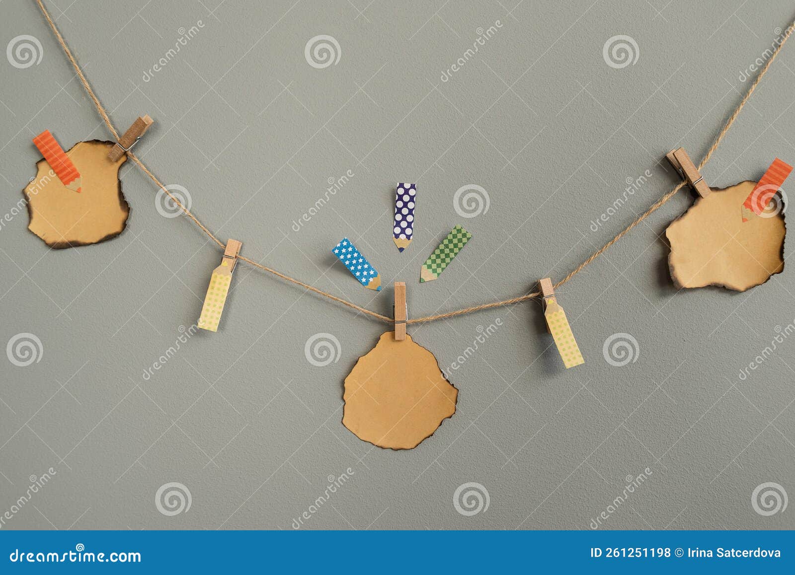 Stickers on the Wall for Notes. Stock Photo - Image of handmade, letter ...