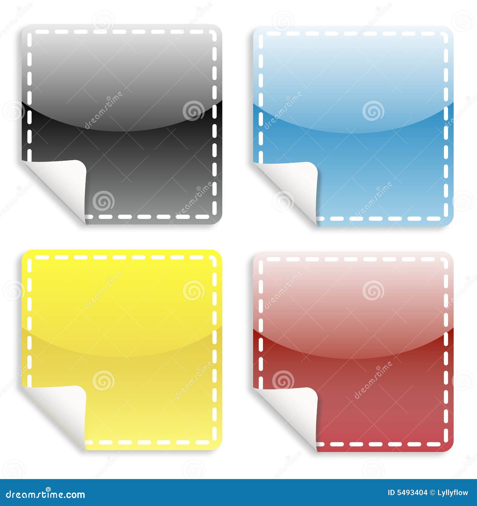 Stickers web stock illustration. Illustration of green - 5493404