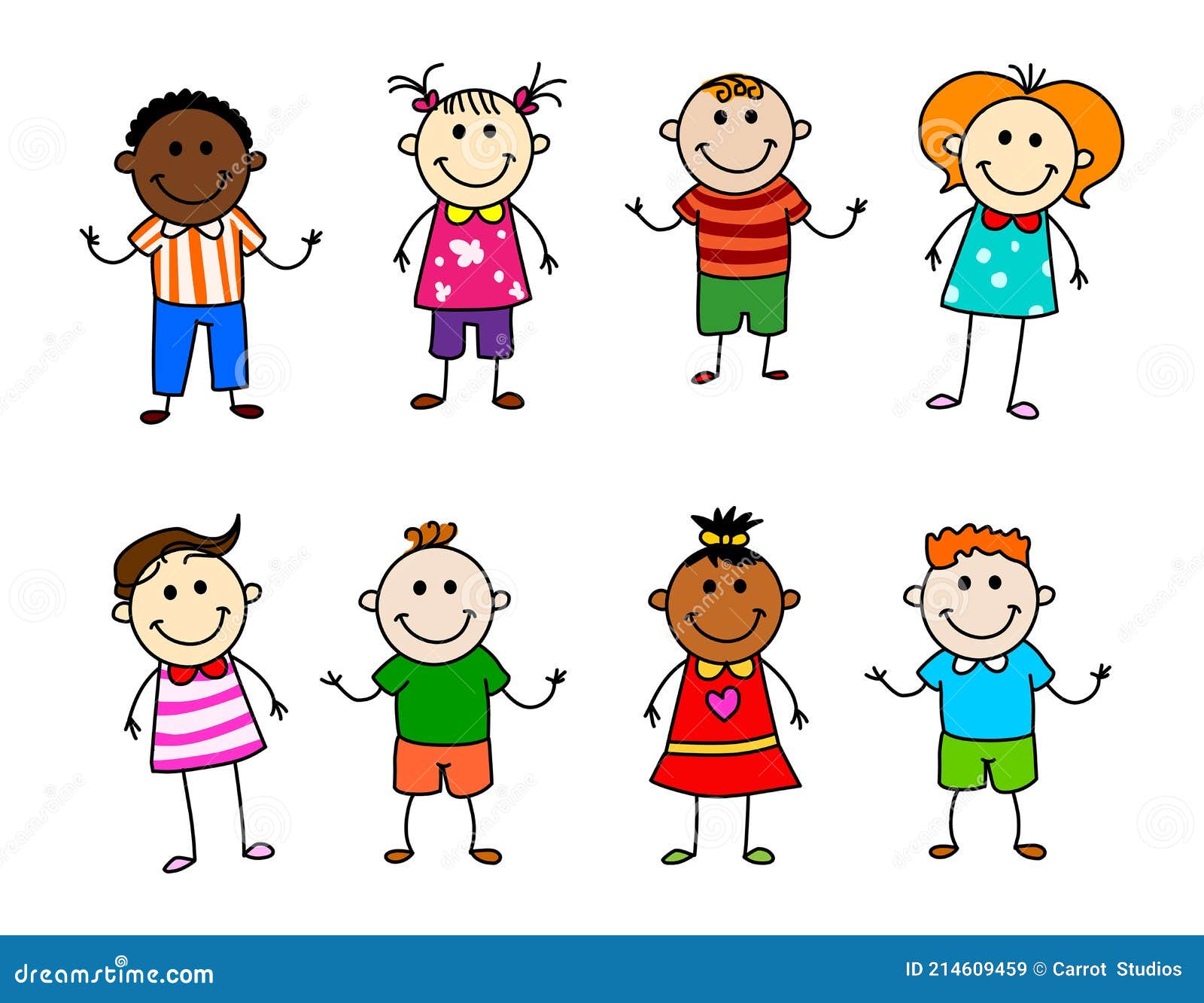 Children Stick Figures Png