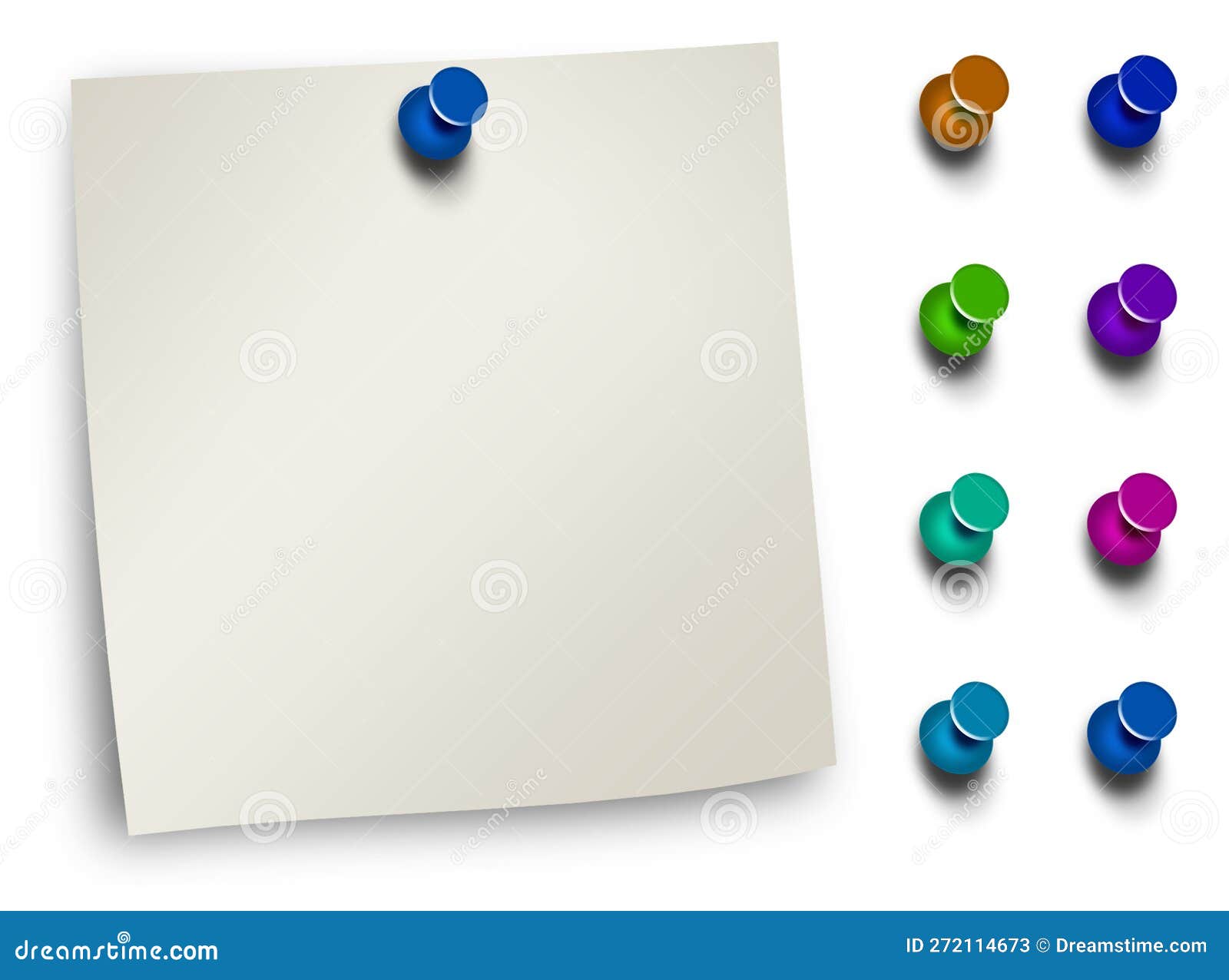 Stickie Note Blank Template For Presentation Layouts And Design Royalty ...