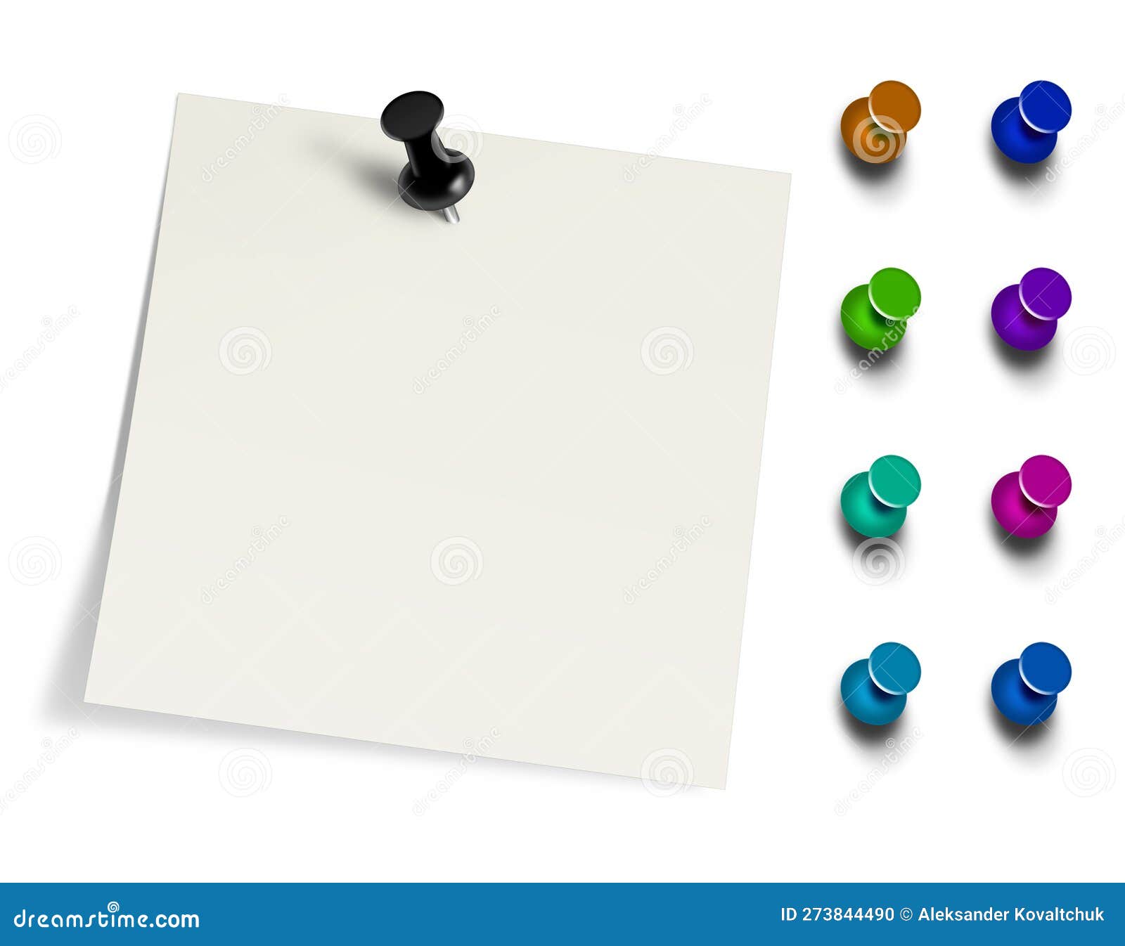 Stickie Note Blank Template For Presentation Layouts And Design Royalty ...