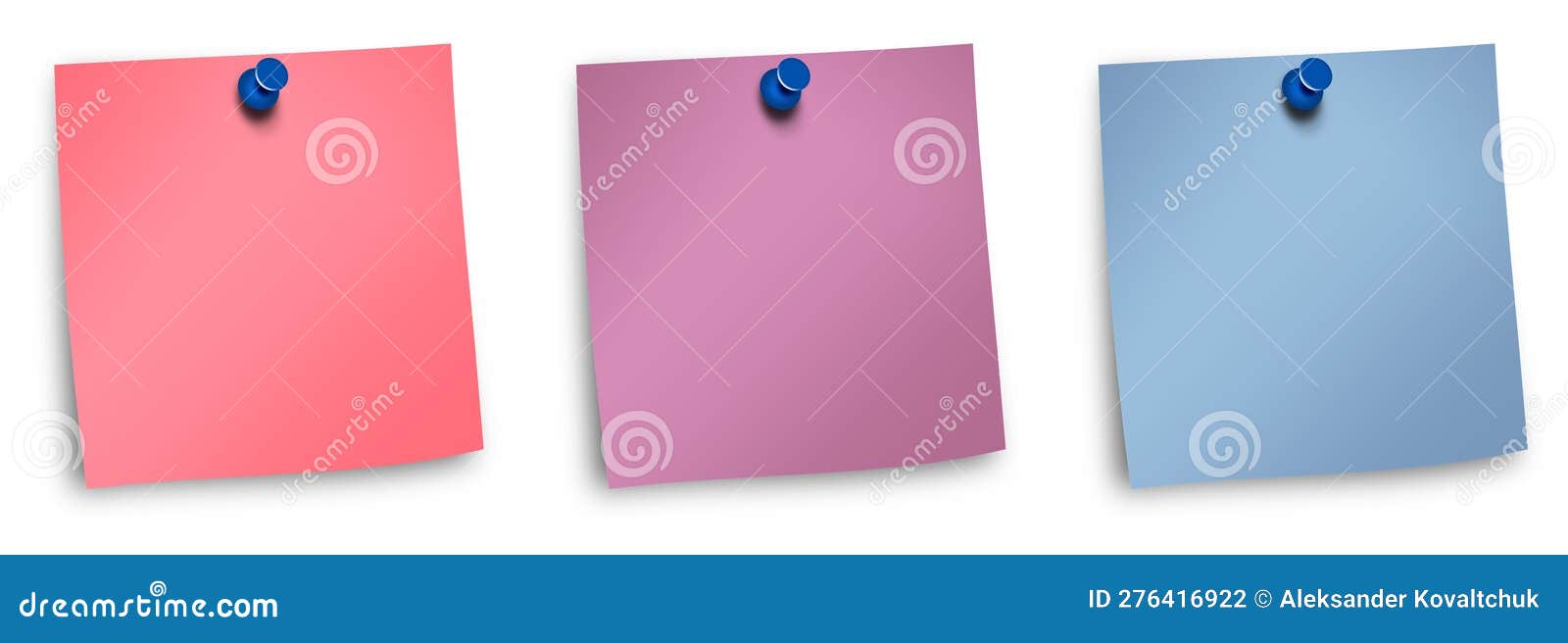 Stickie Note Blank Template For Presentation Layouts And Design Royalty ...
