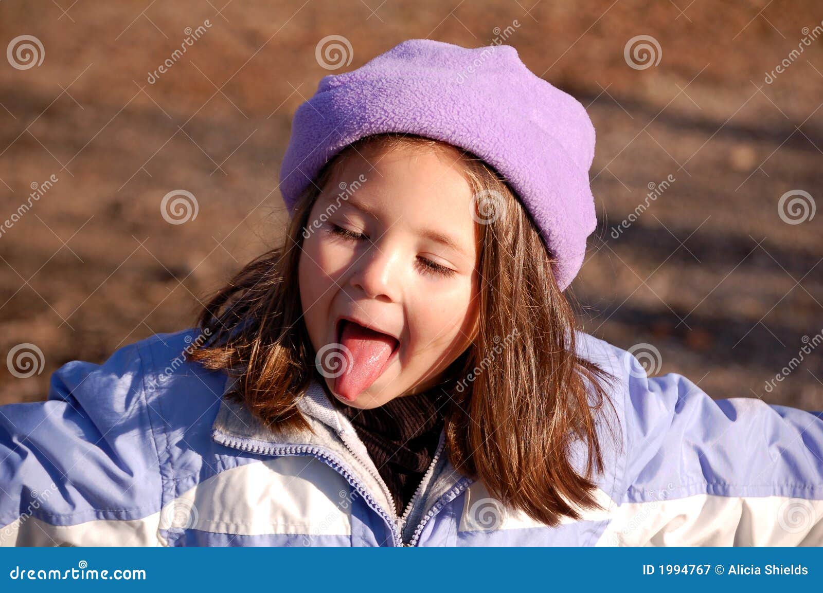 Sticking Out Tongue stock image. Image of smile, purple - 1994767