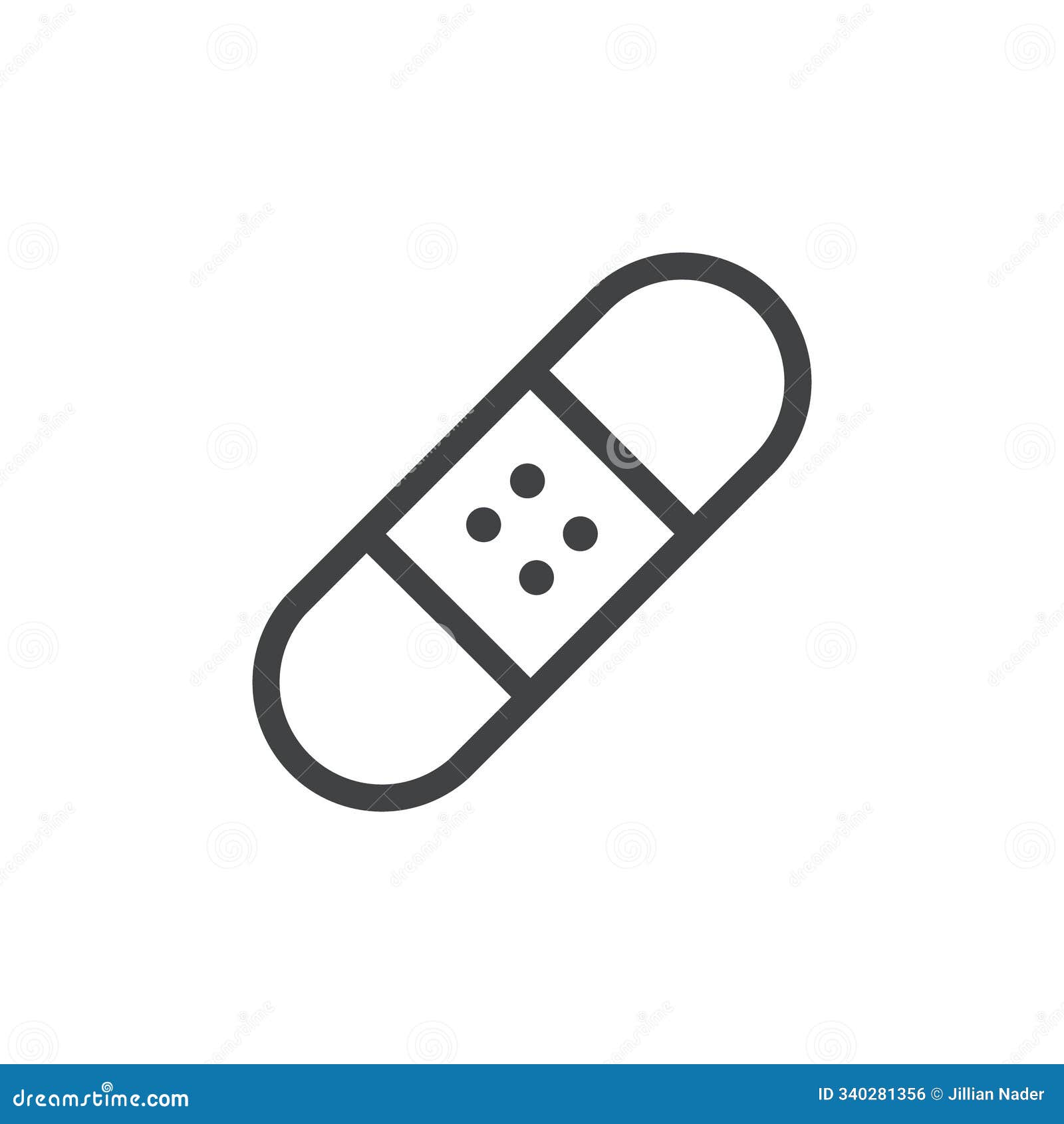 Sticking Plaster On White Background Vector Illustration ...