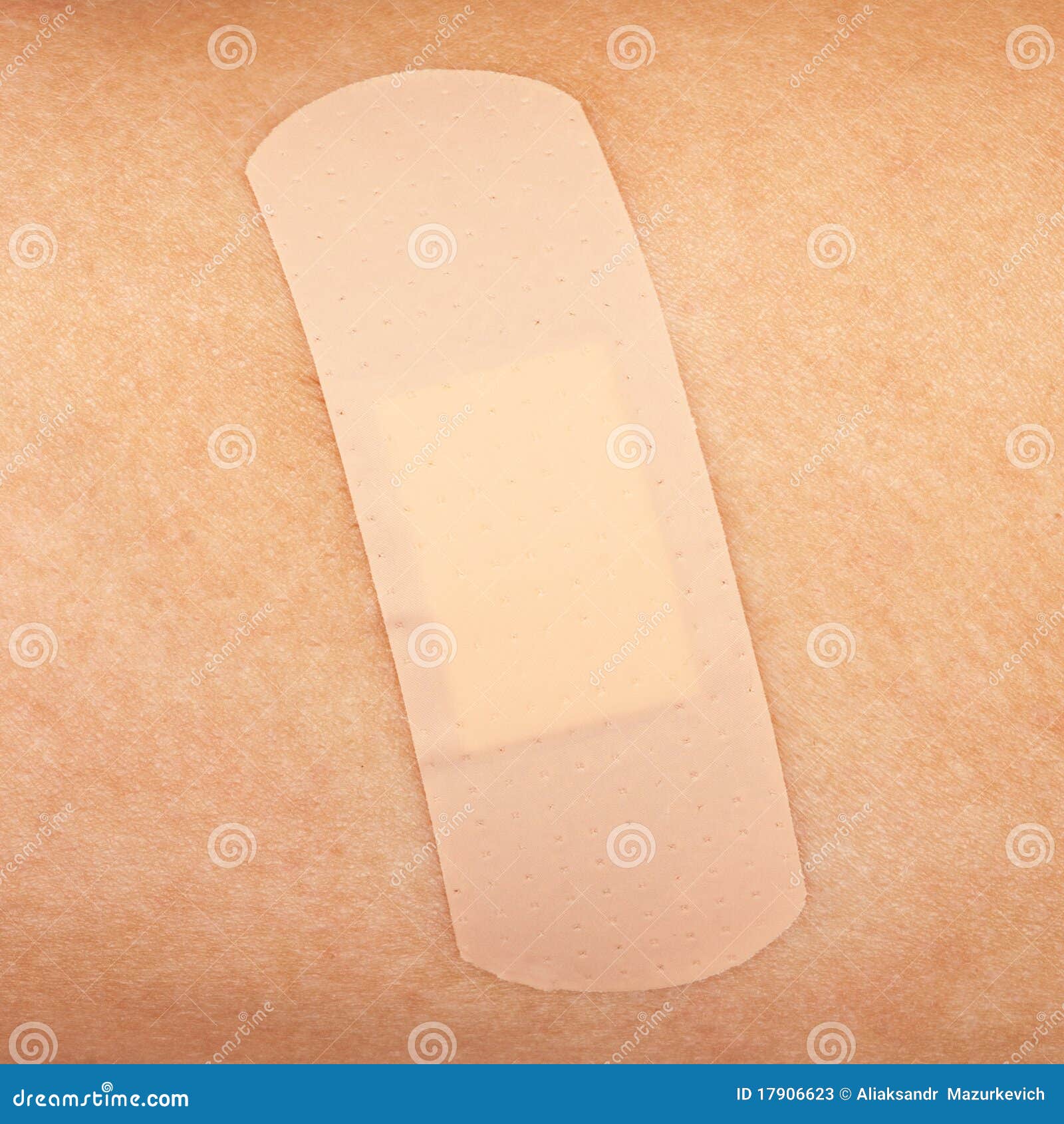 Sticking plaster on a skin stock image. Image of close - 17906623