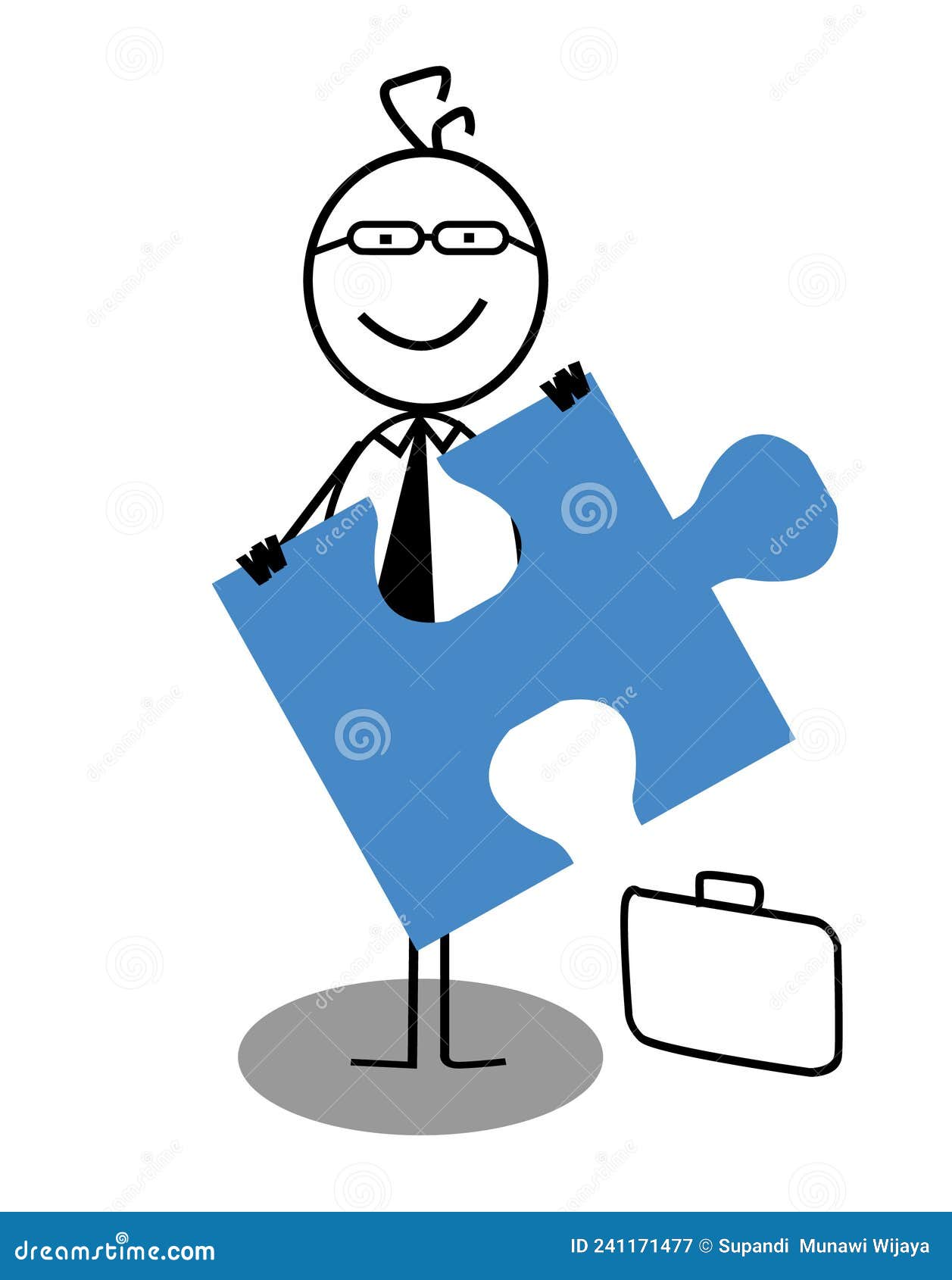 Stickman Business Profesion Creative Flat Design Stock Vector ...